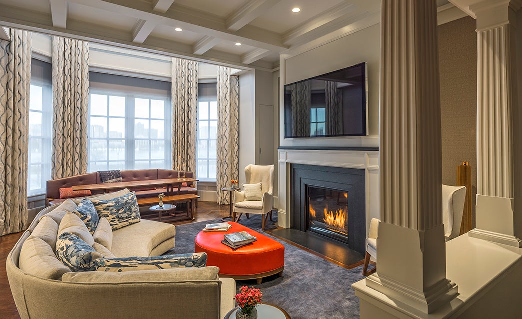 Back Bay town house designed for physicist desiring the colors, cool of ...