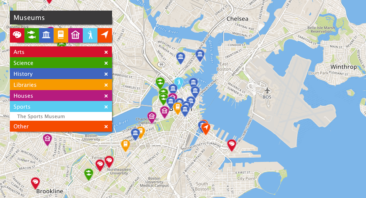 The ultimate map of the Boston area's museums