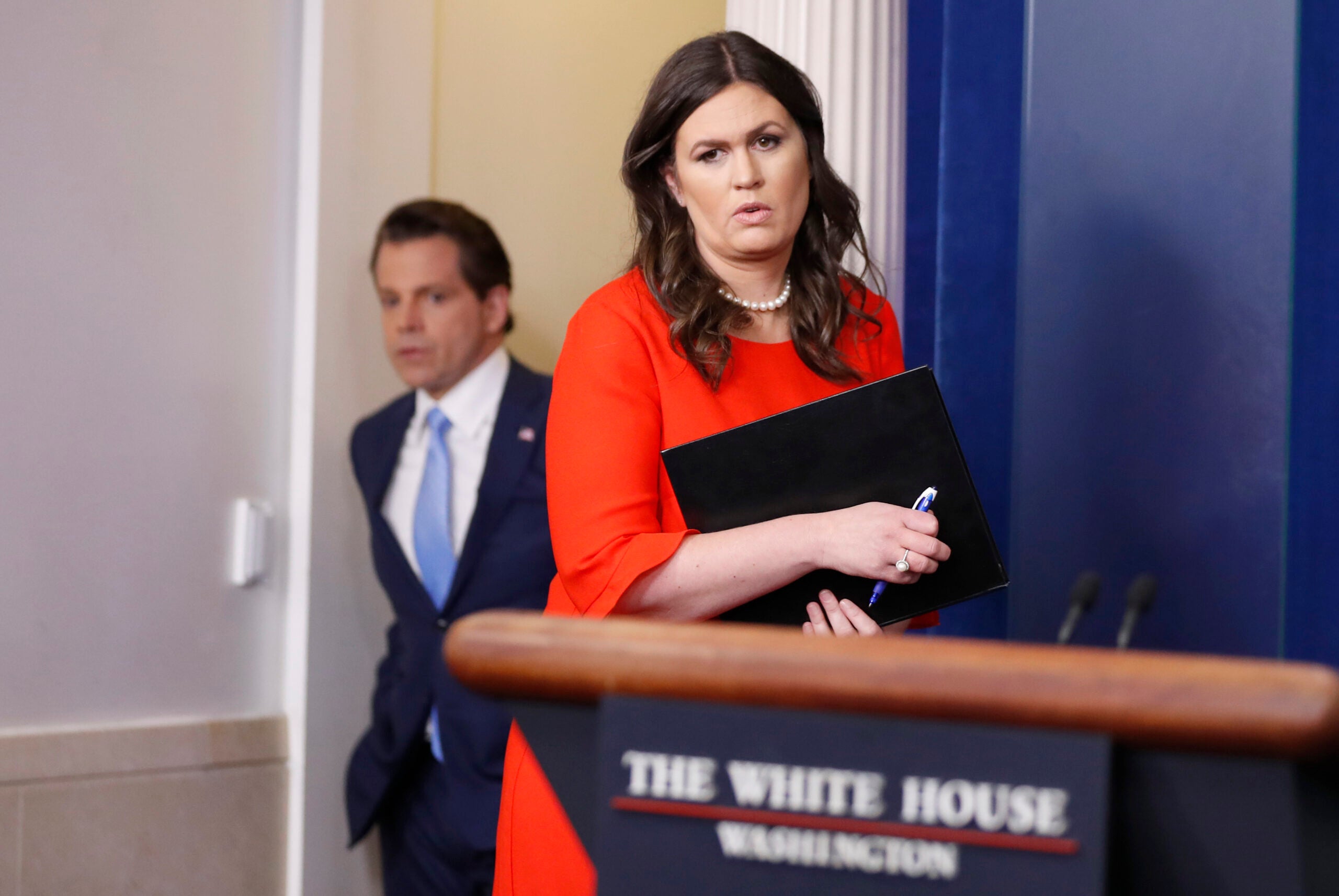 Sarah Huckabee Sanders steps into role as new face of White House