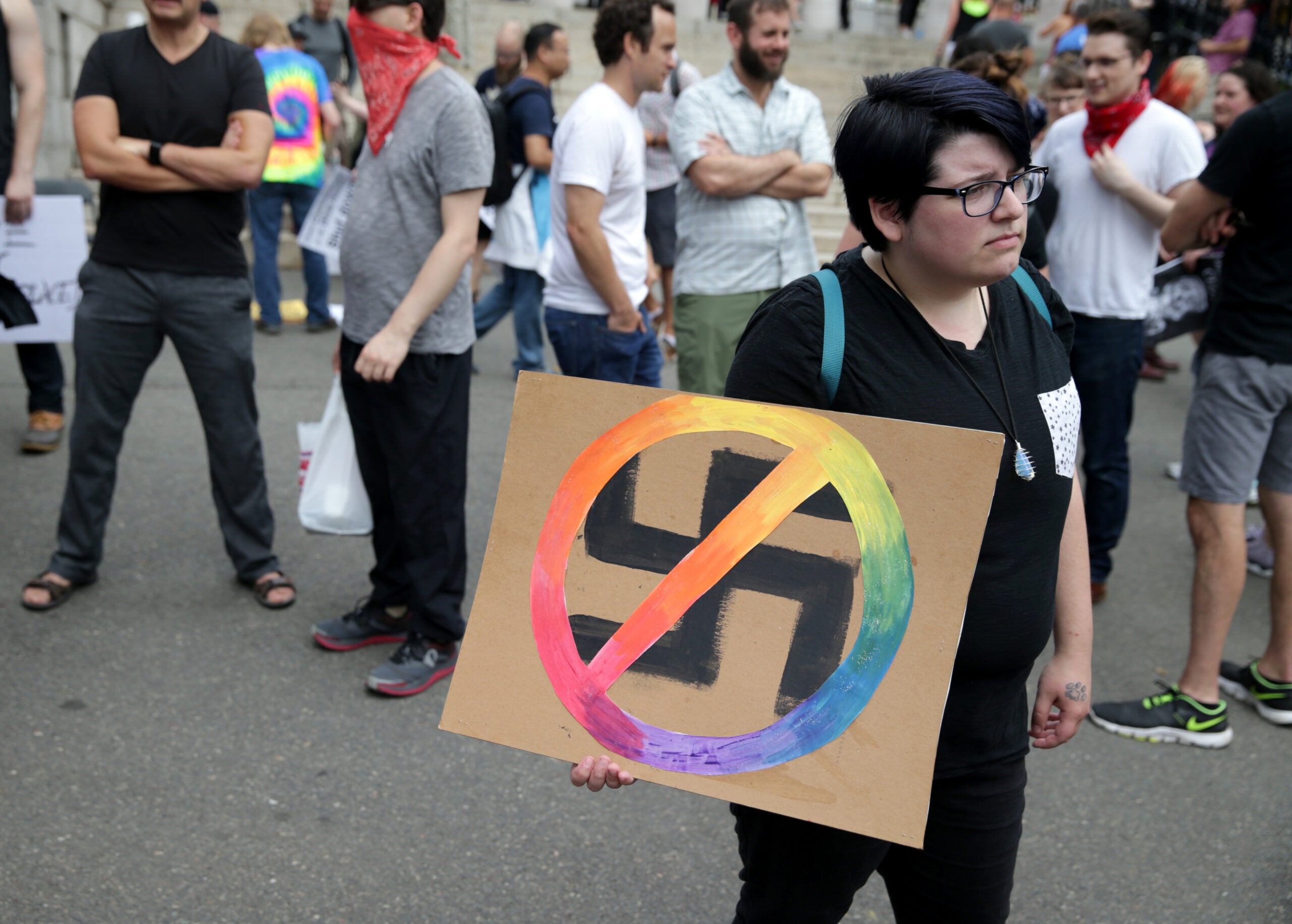 The most creative signs from the protests against the 'free speech ...