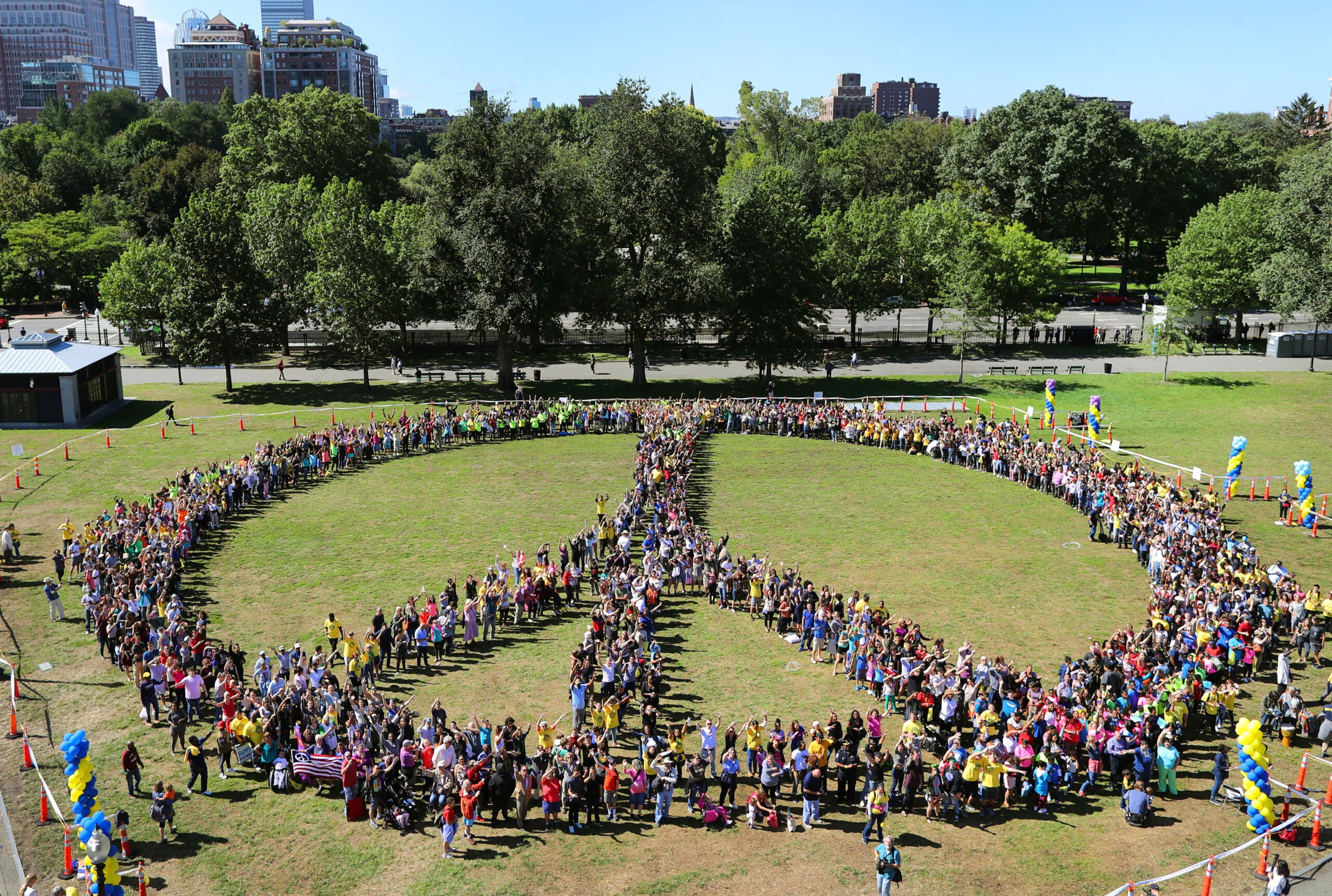 On the Common, gathering together as a symbol for peace