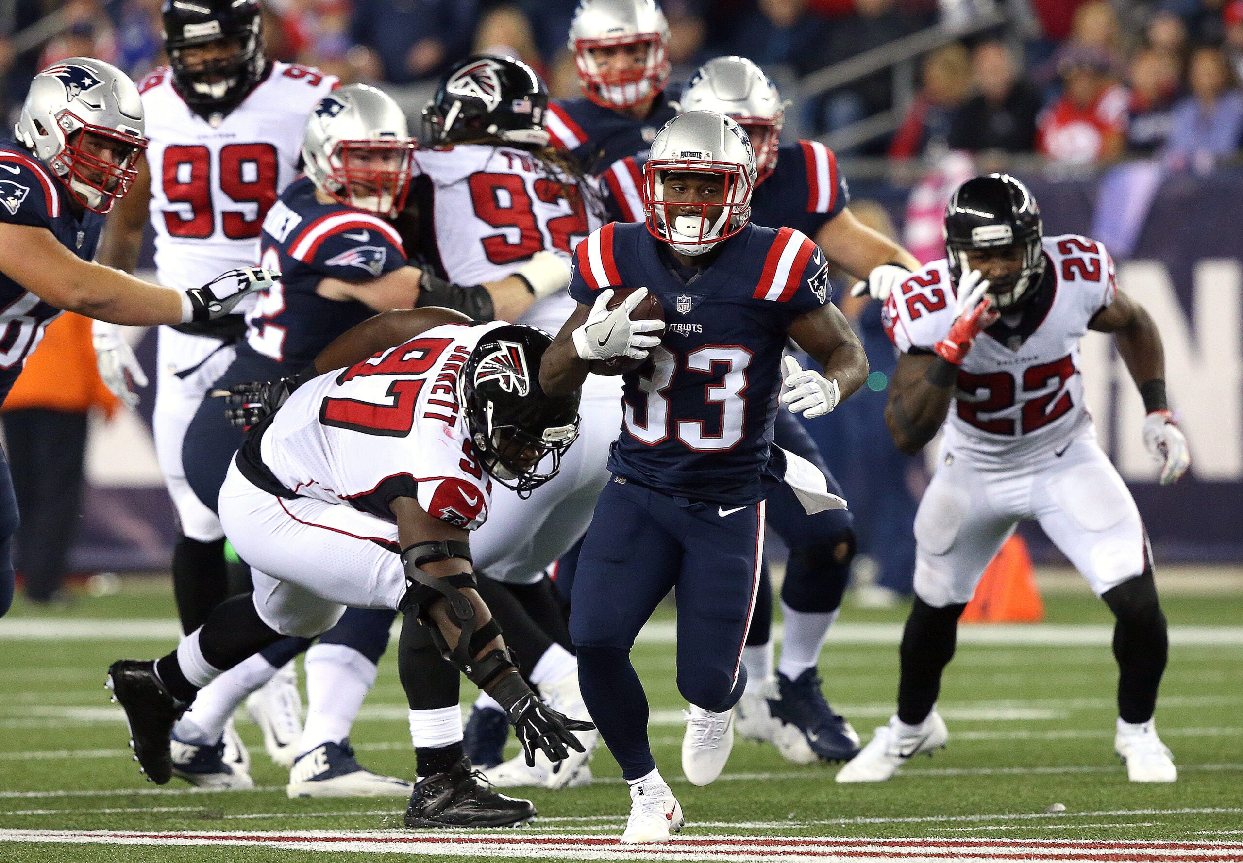 Run game finally shows some production for Patriots