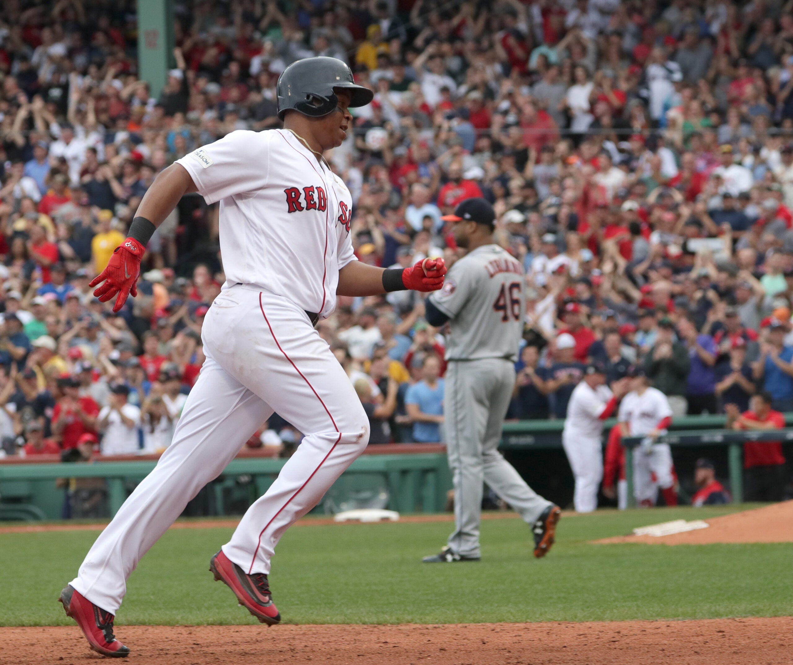 Watch Rafael Devers make history with his go-ahead home run against the ...