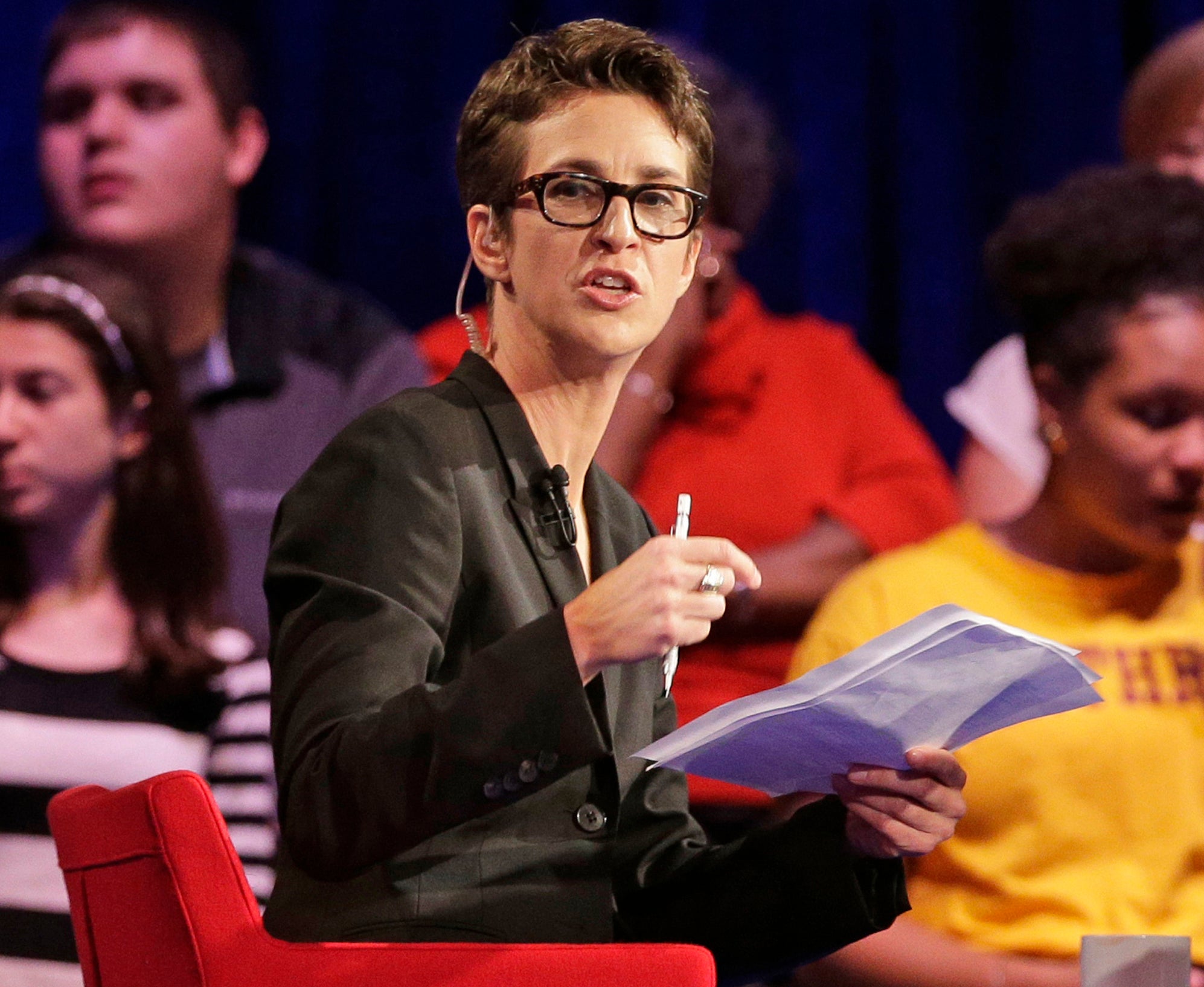 Rachel Maddow spends her birthday with Harvard Book Store readers
