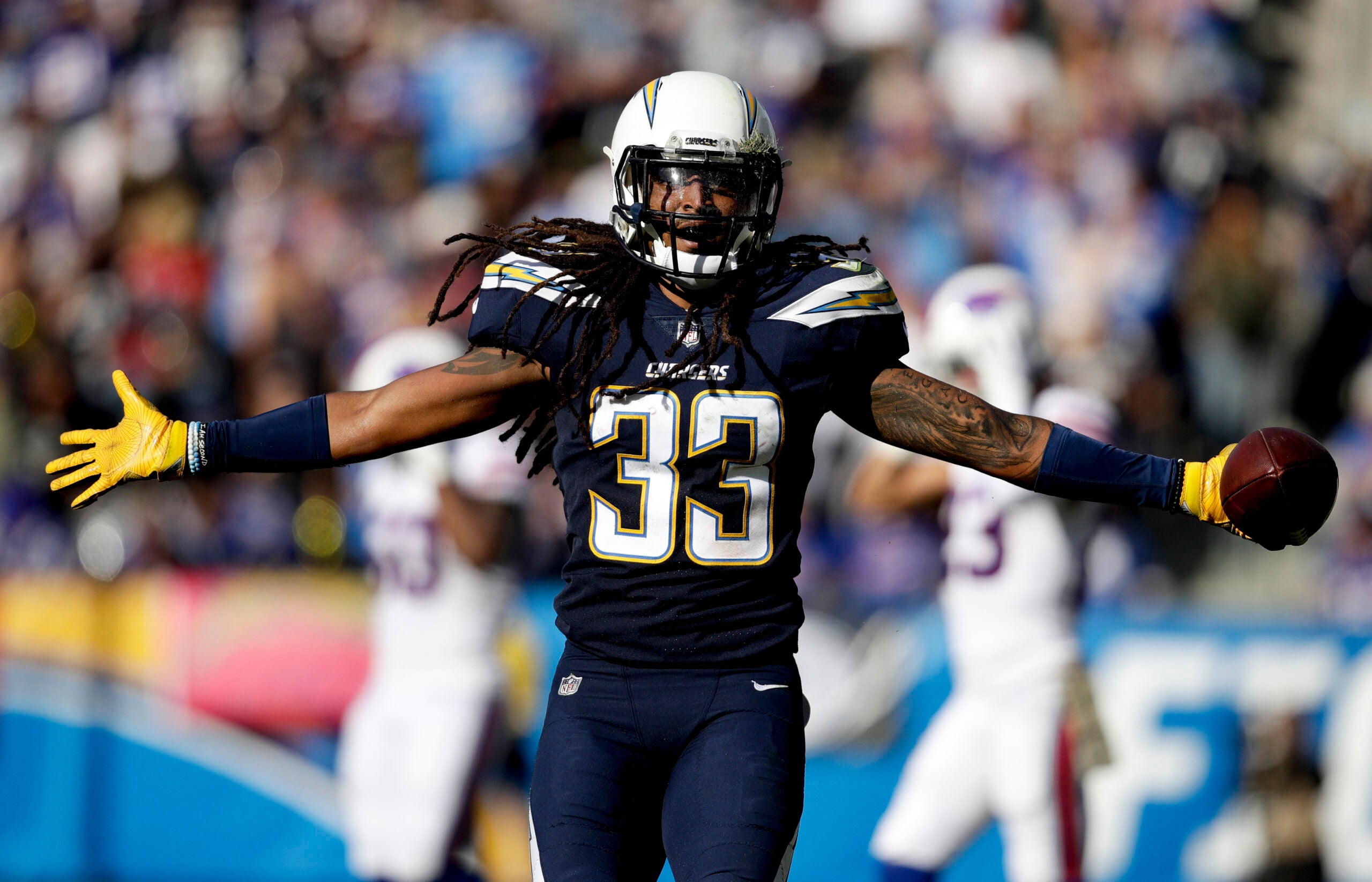 Chargers pick off Peterman 5 times in 54-24 win over Bills