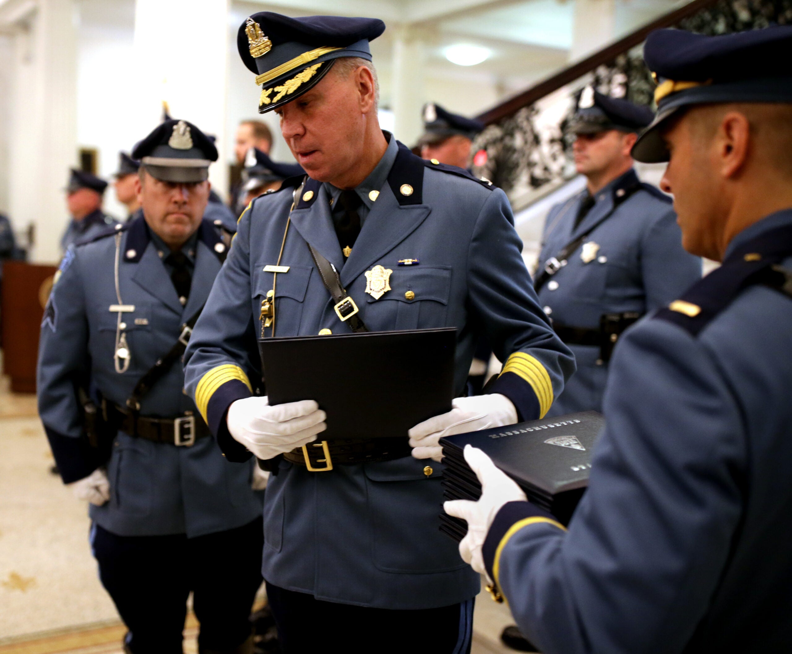 Mass. State Police head retires amid criticism of altered report