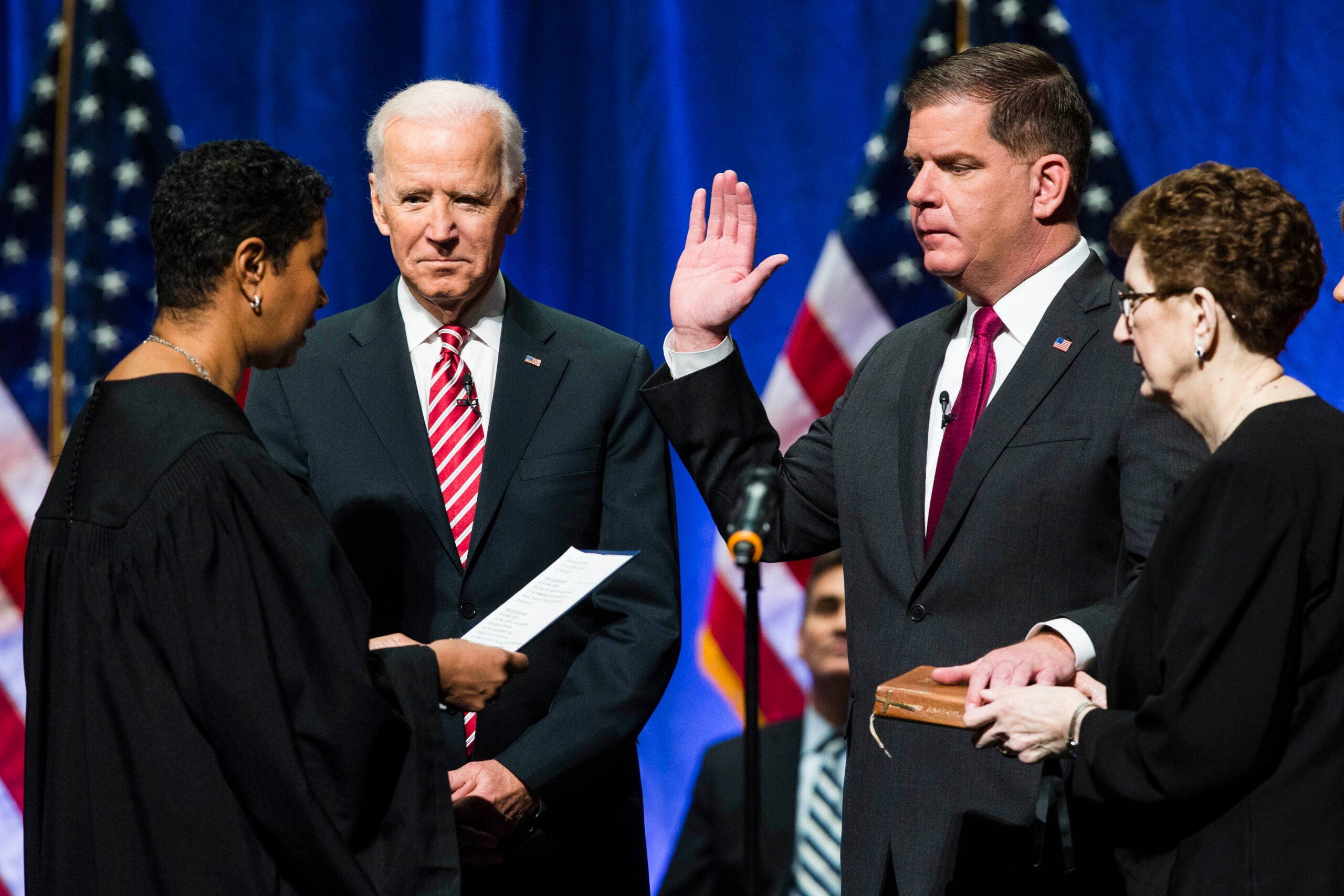 Boston Mayor Marty Walsh takes oath for second term