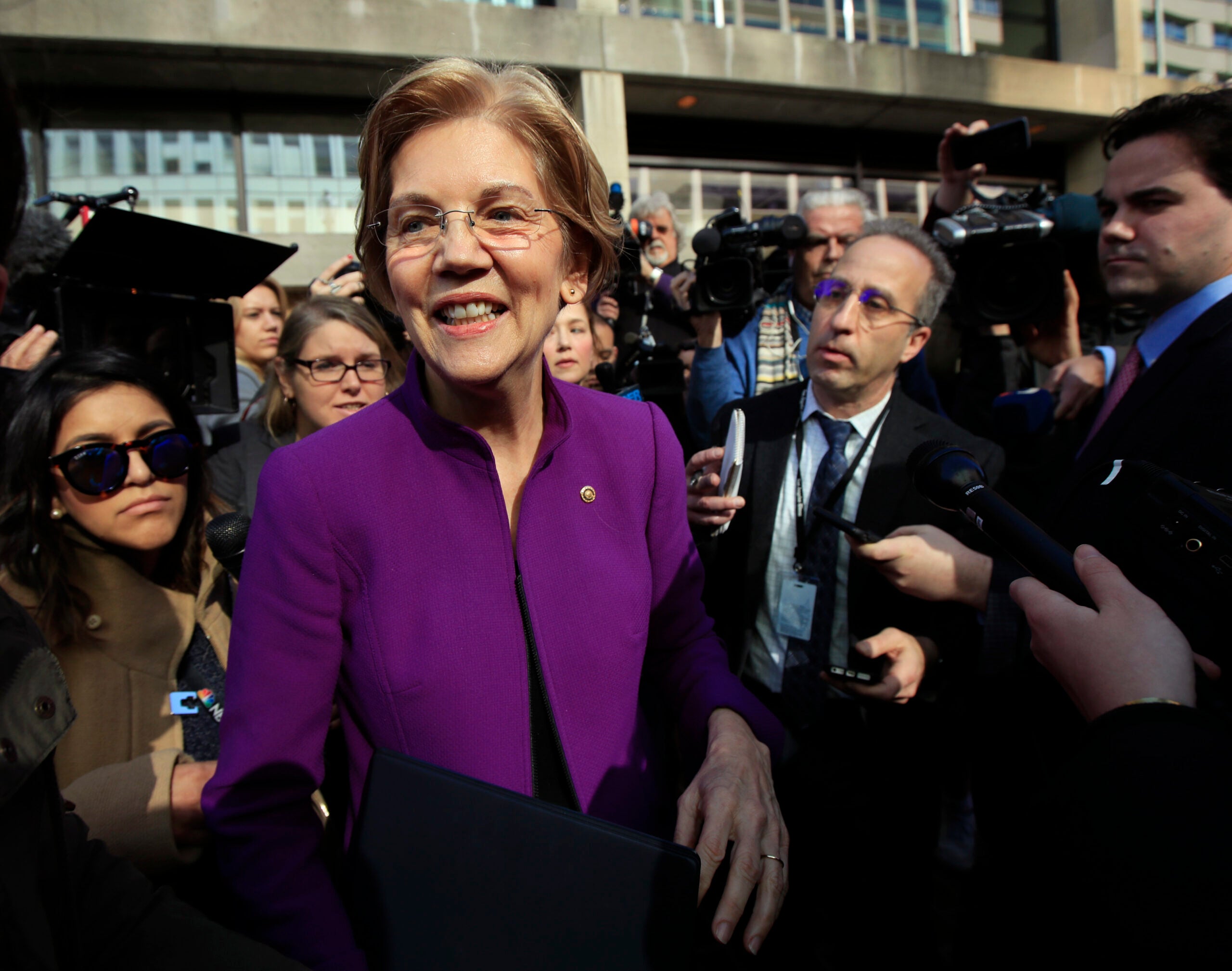 Elizabeth Warren has so much campaign money to spend. Is it all for 2018?