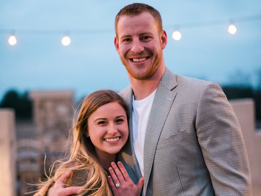 Carson Wentz weds girlfriend in lakeside ceremony