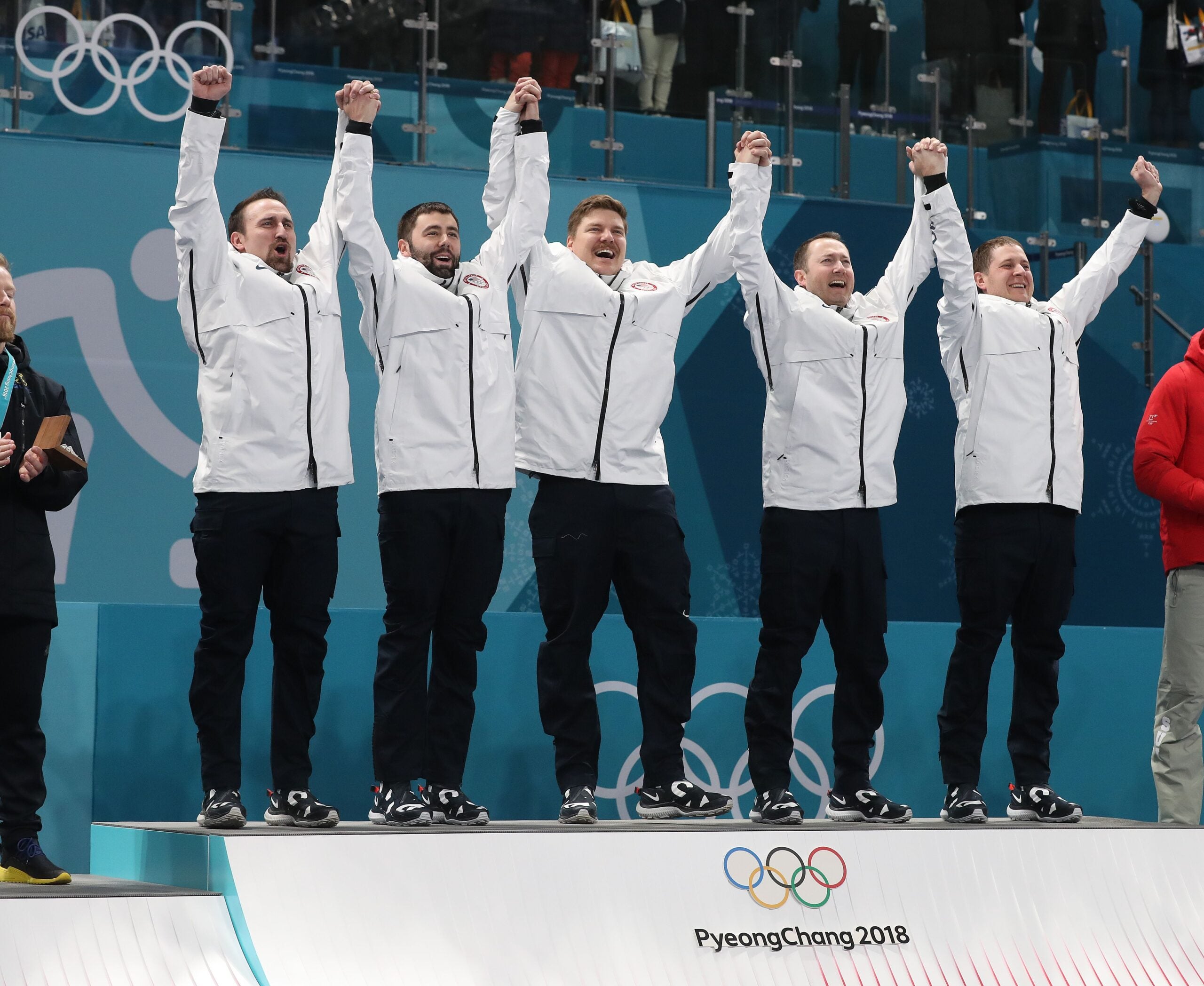 American men win Olympic curling gold, upset Sweden 10-7