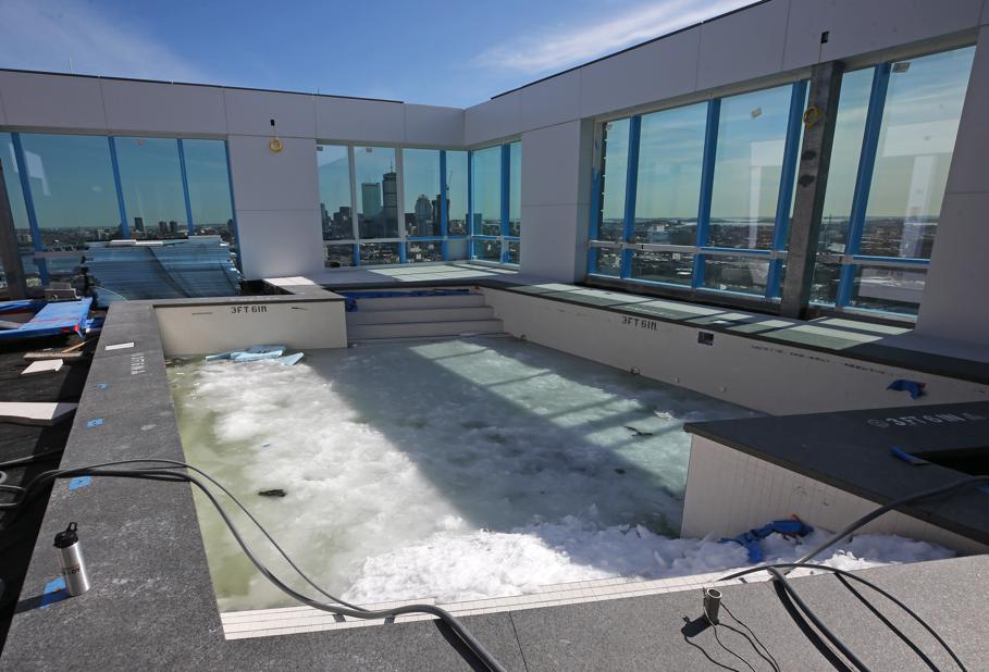 Tall windows capture view at Fenway's Pierce Boston