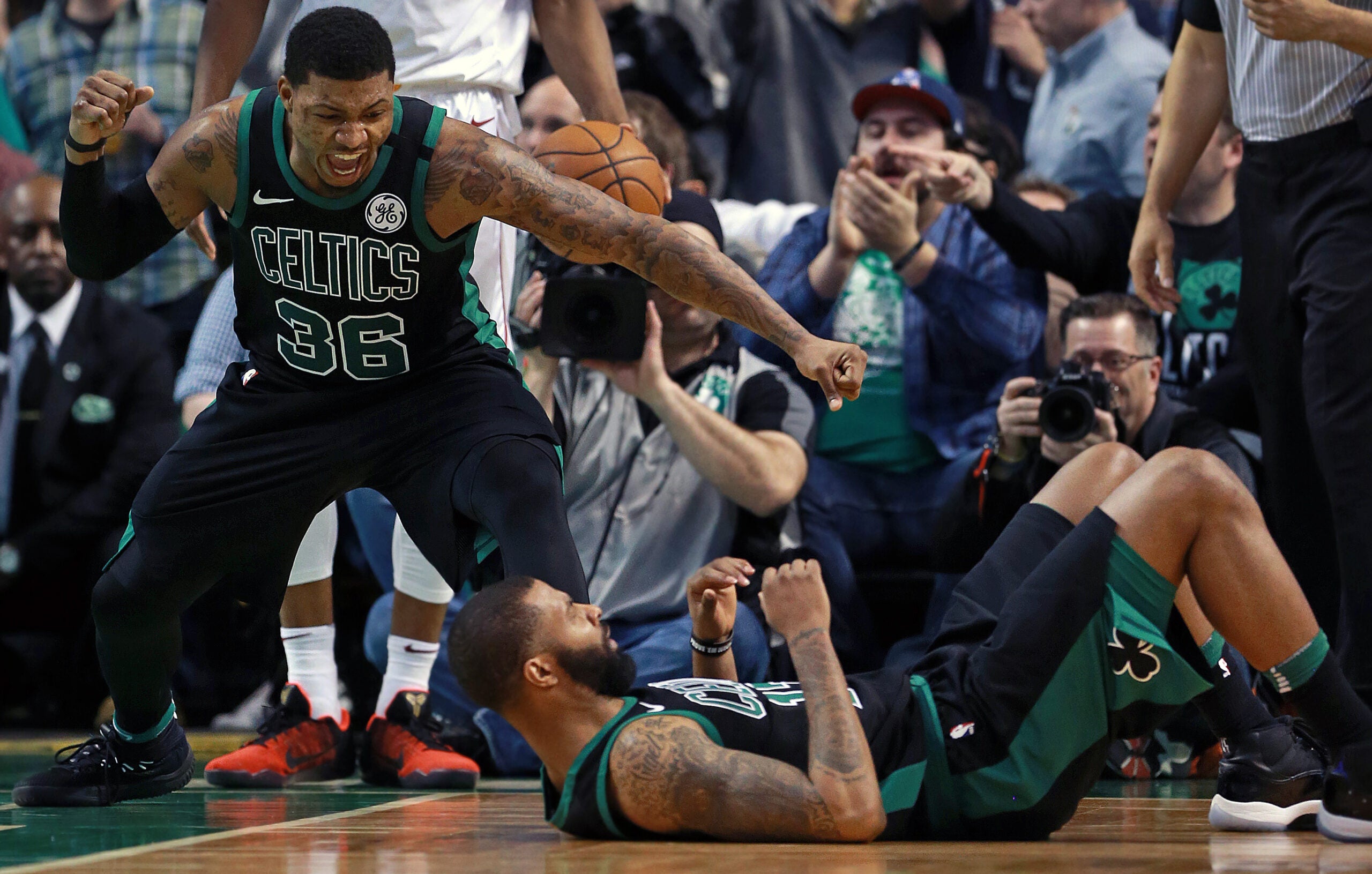Marcus Smart gave a post-surgery update on his thumb injury