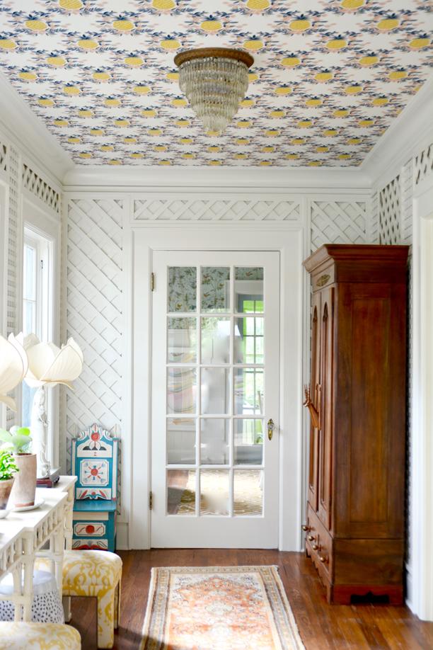 Don't repaint that table. Wallpaper it.