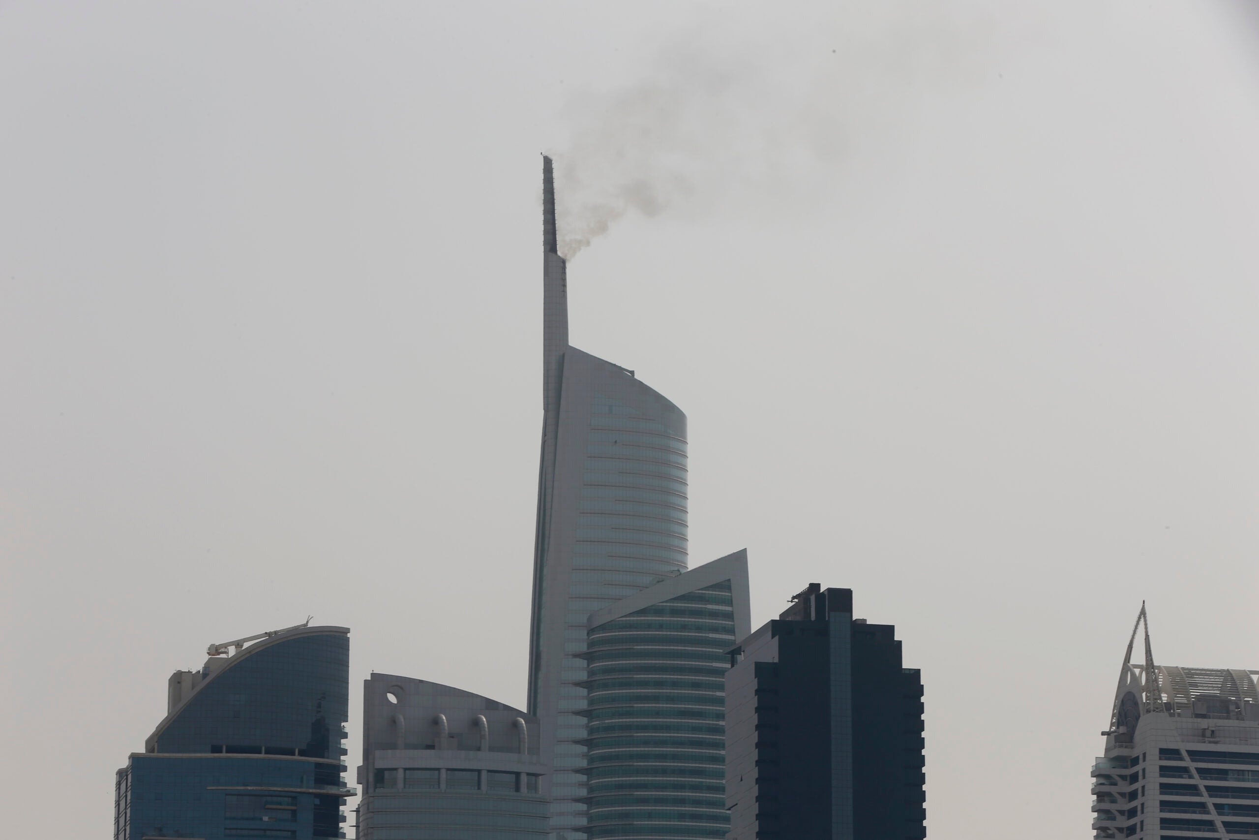 High-rise tower in Dubai catches fire