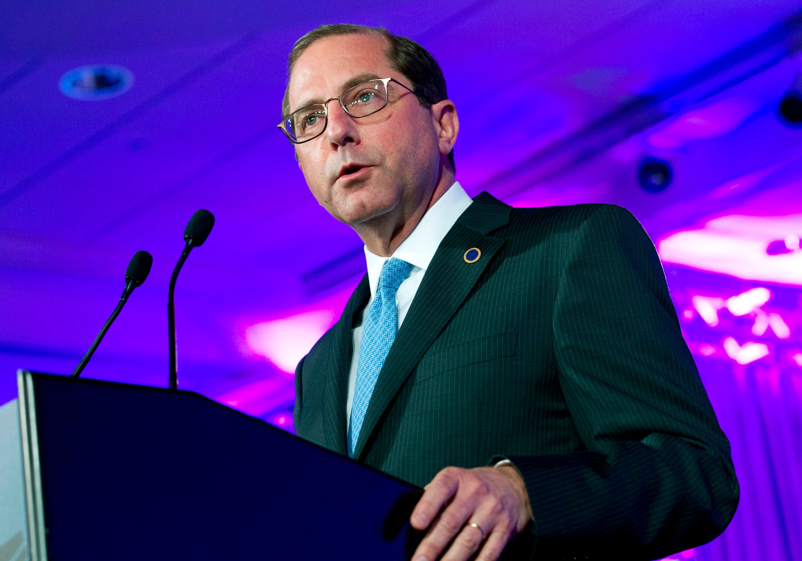 HHS secretary recovering from painful intestinal condition