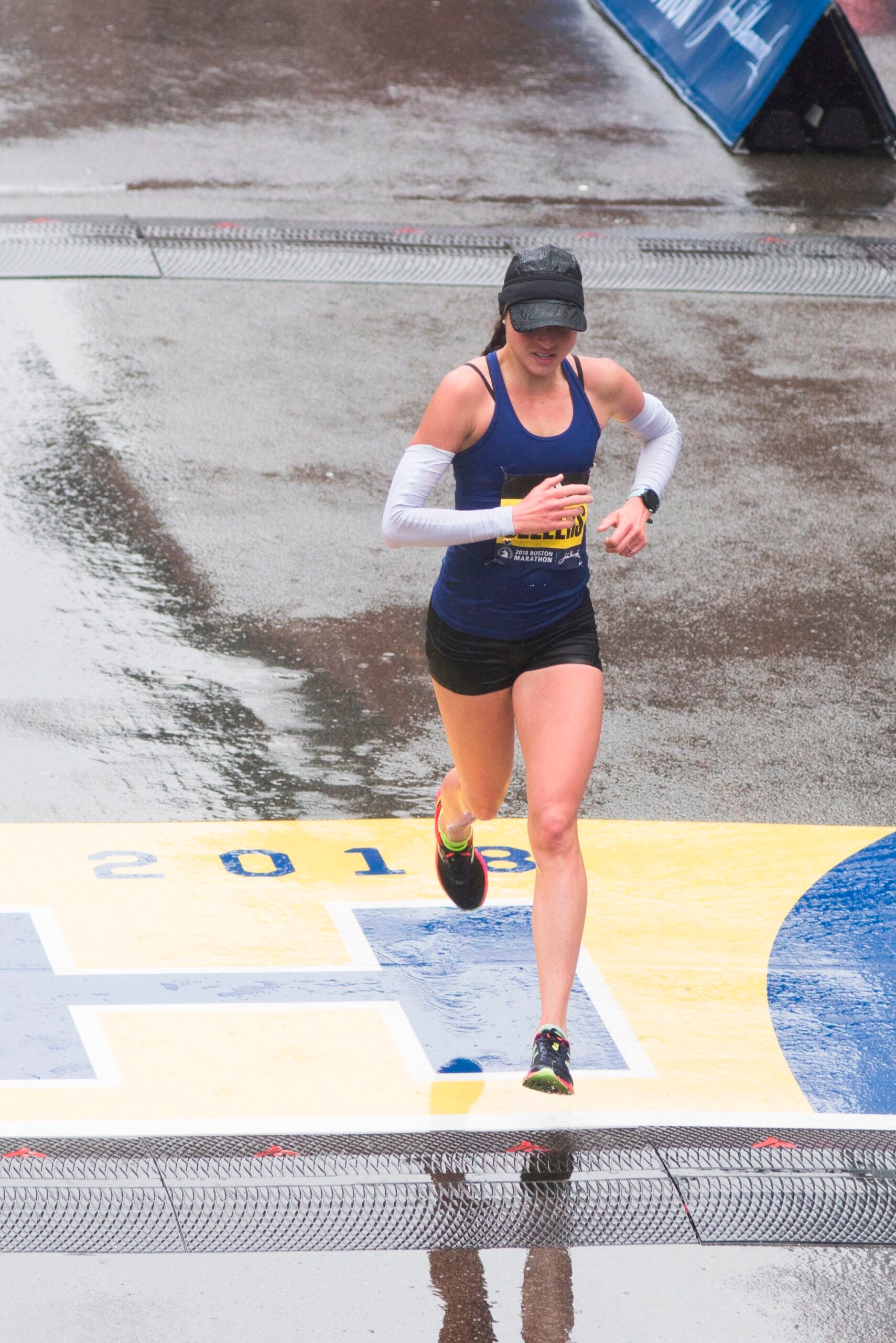 Second-place finisher Sarah Sellers was a 2018 Boston Marathon surprise