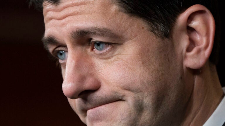 Ryan returns to Capitol to calm restless House Republicans
