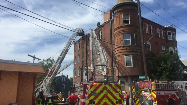 Chelsea firefighters battle three-alarm fire