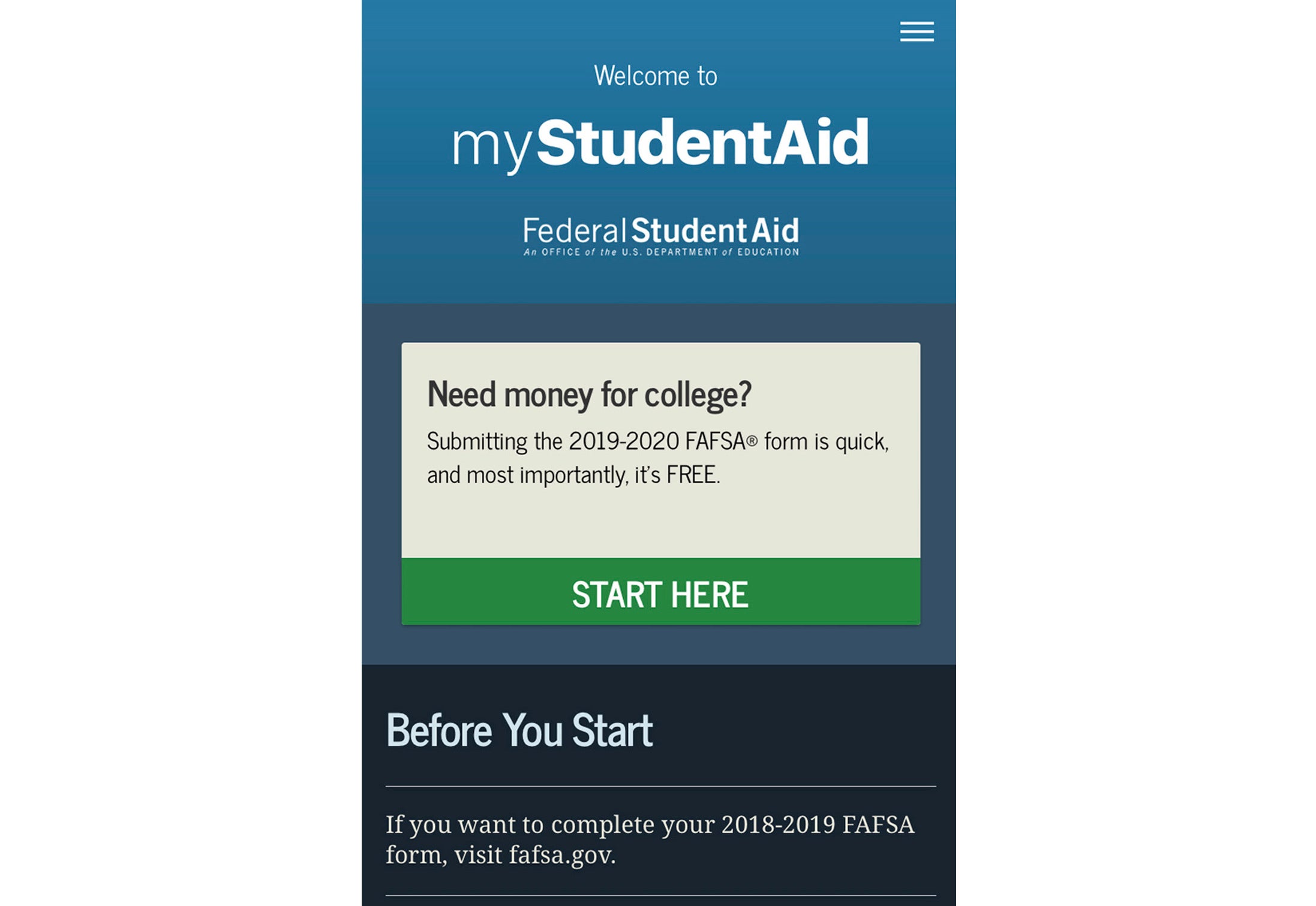 Education Department rolls out new federal student app