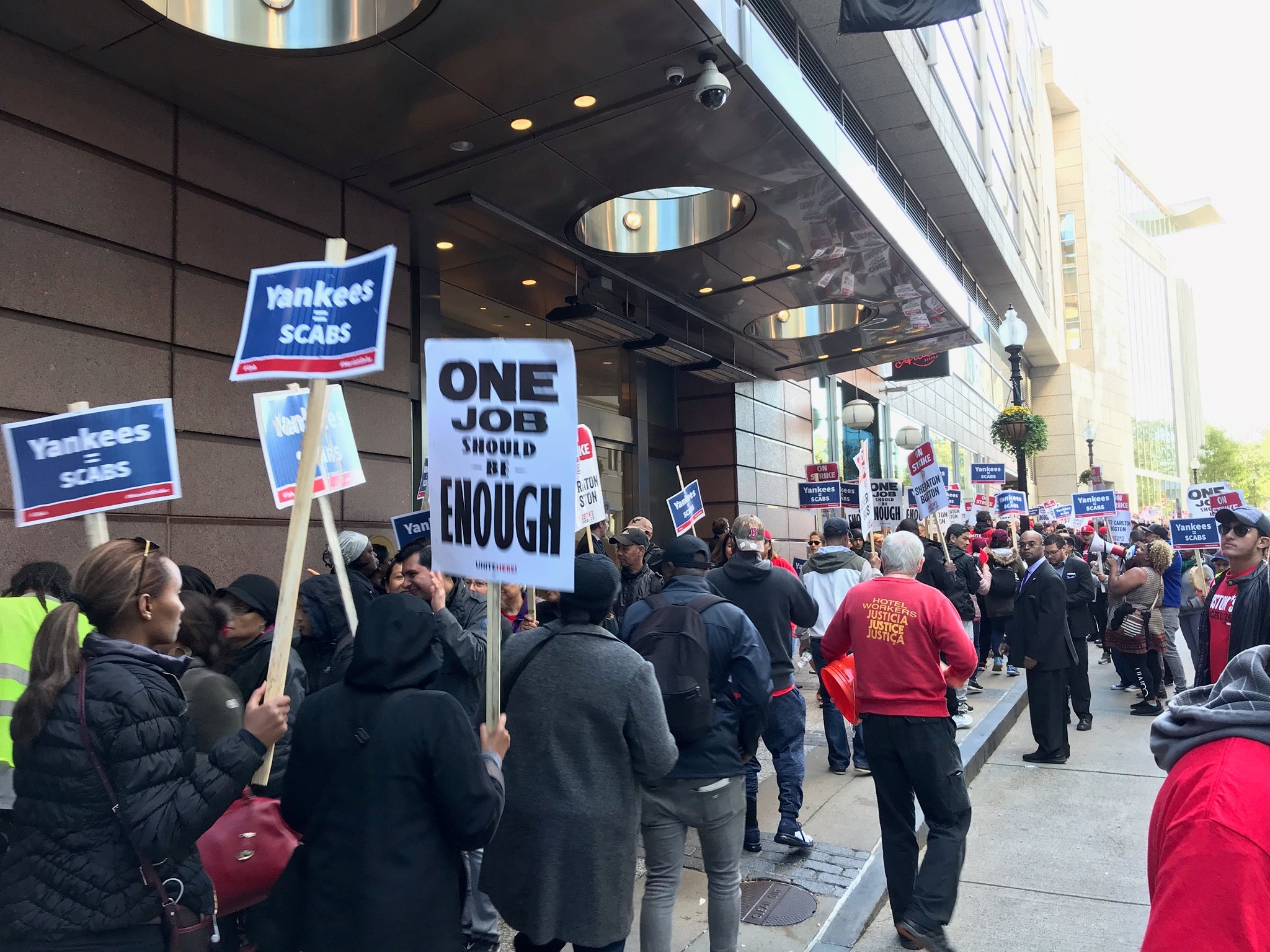 How the New York Yankees became the focus of a Boston hotel workers strike