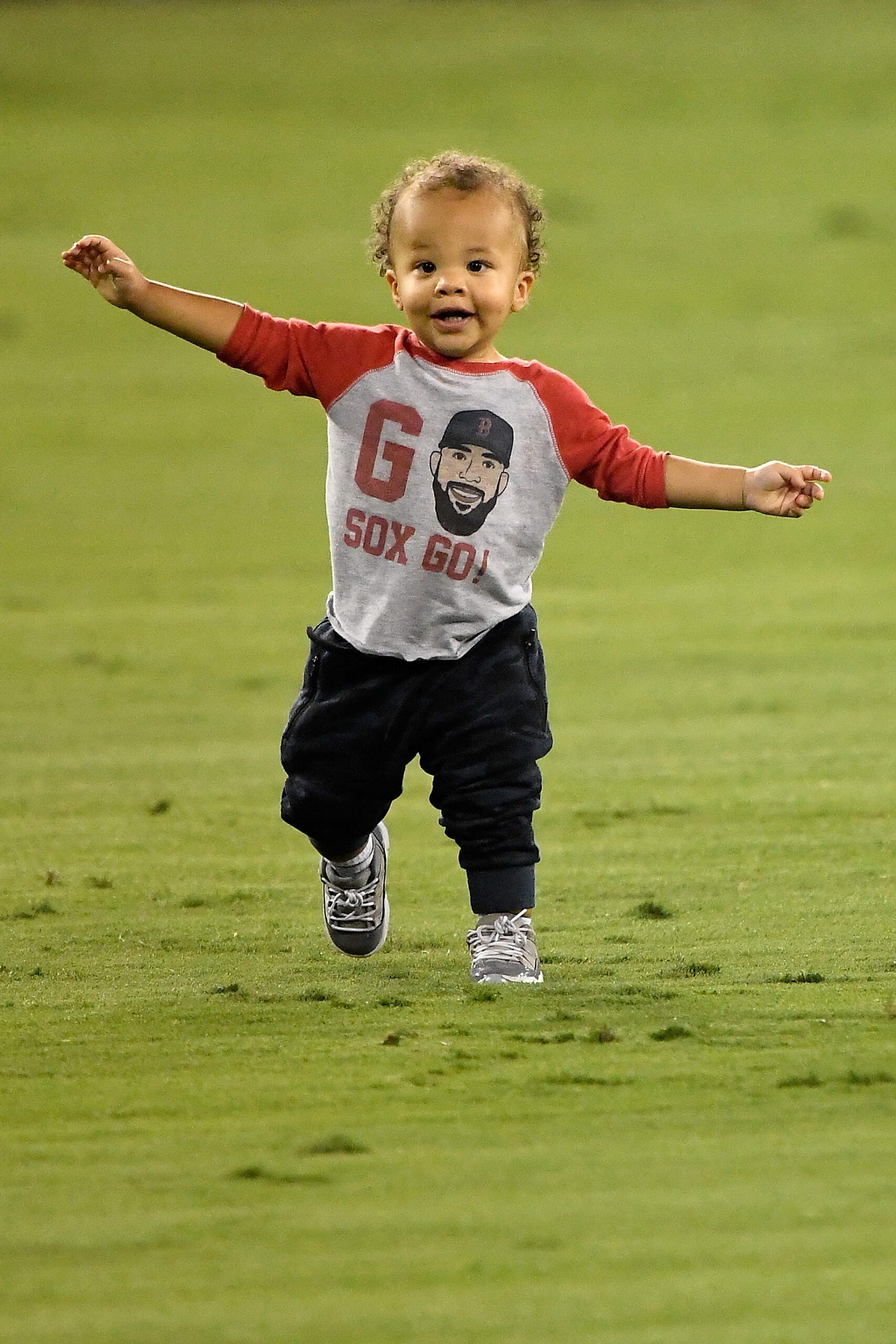 Xavier Price attended his first Red Sox parade