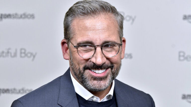 Before Steve Carell hit the red carpet in Boston, he stopped by his ...