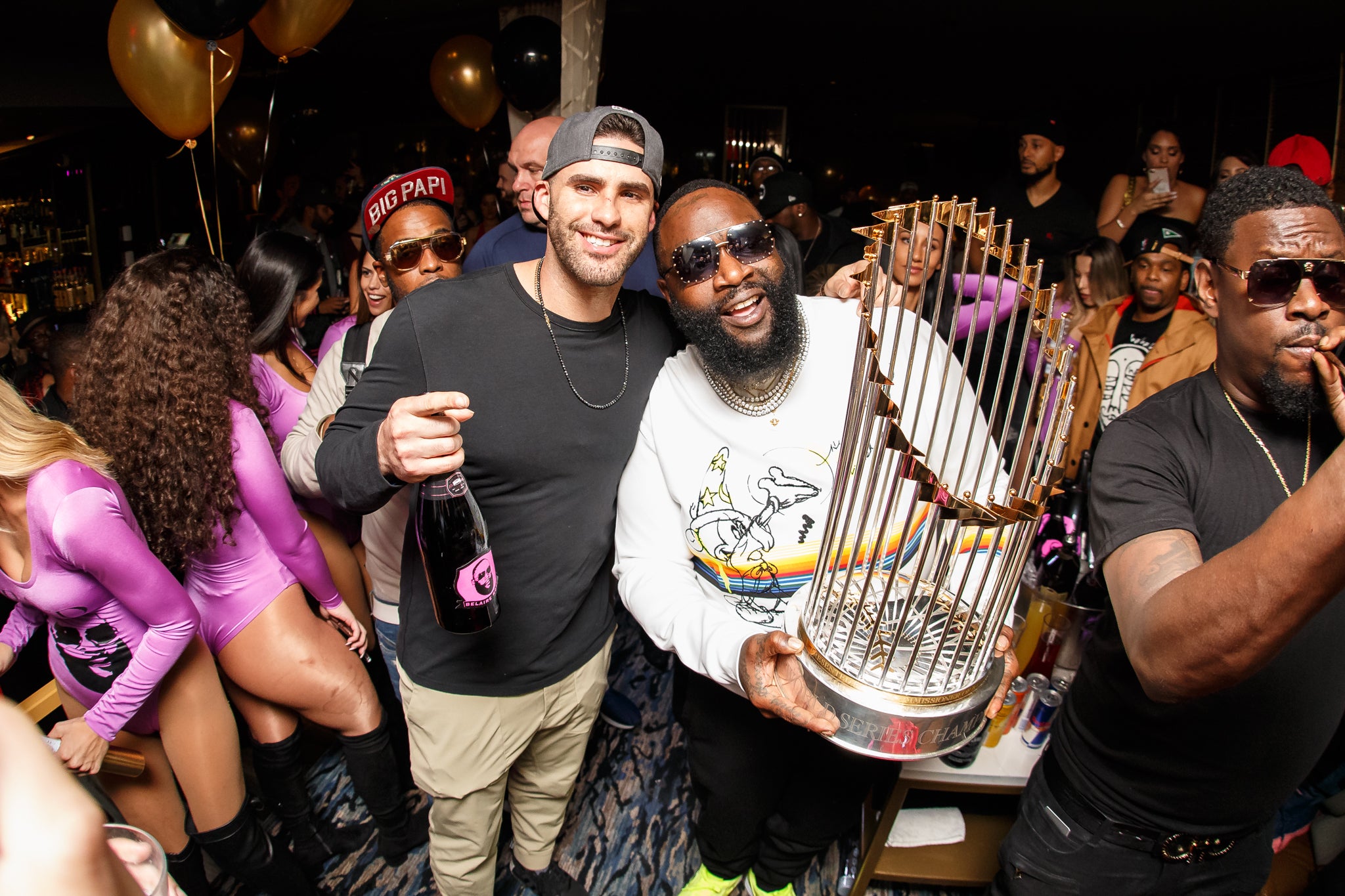 The Red Sox kept the World Series party going with Rick Ross on Thursday