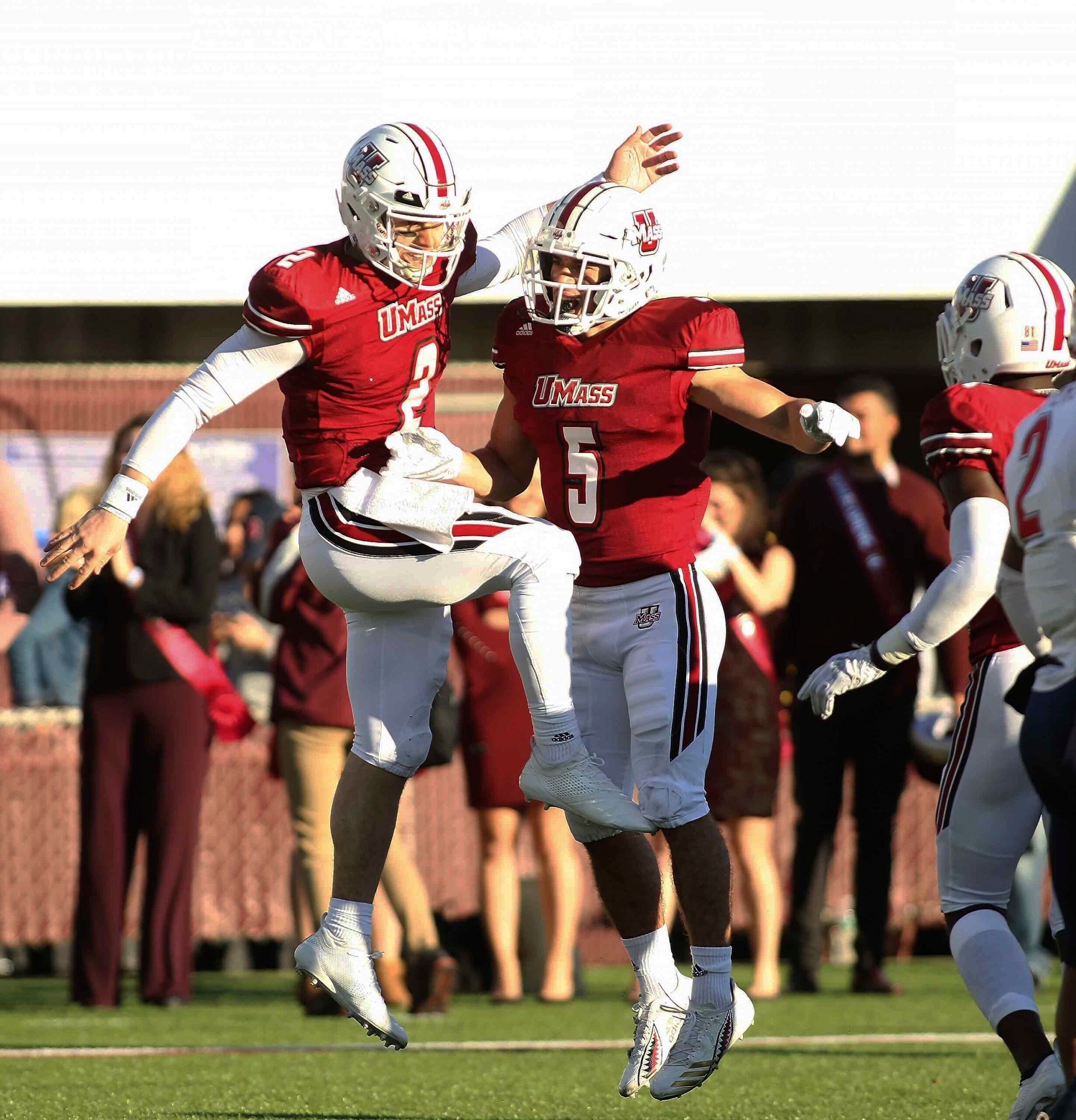 UMass football outlasts Liberty, 62-59, in triple overtime thriller