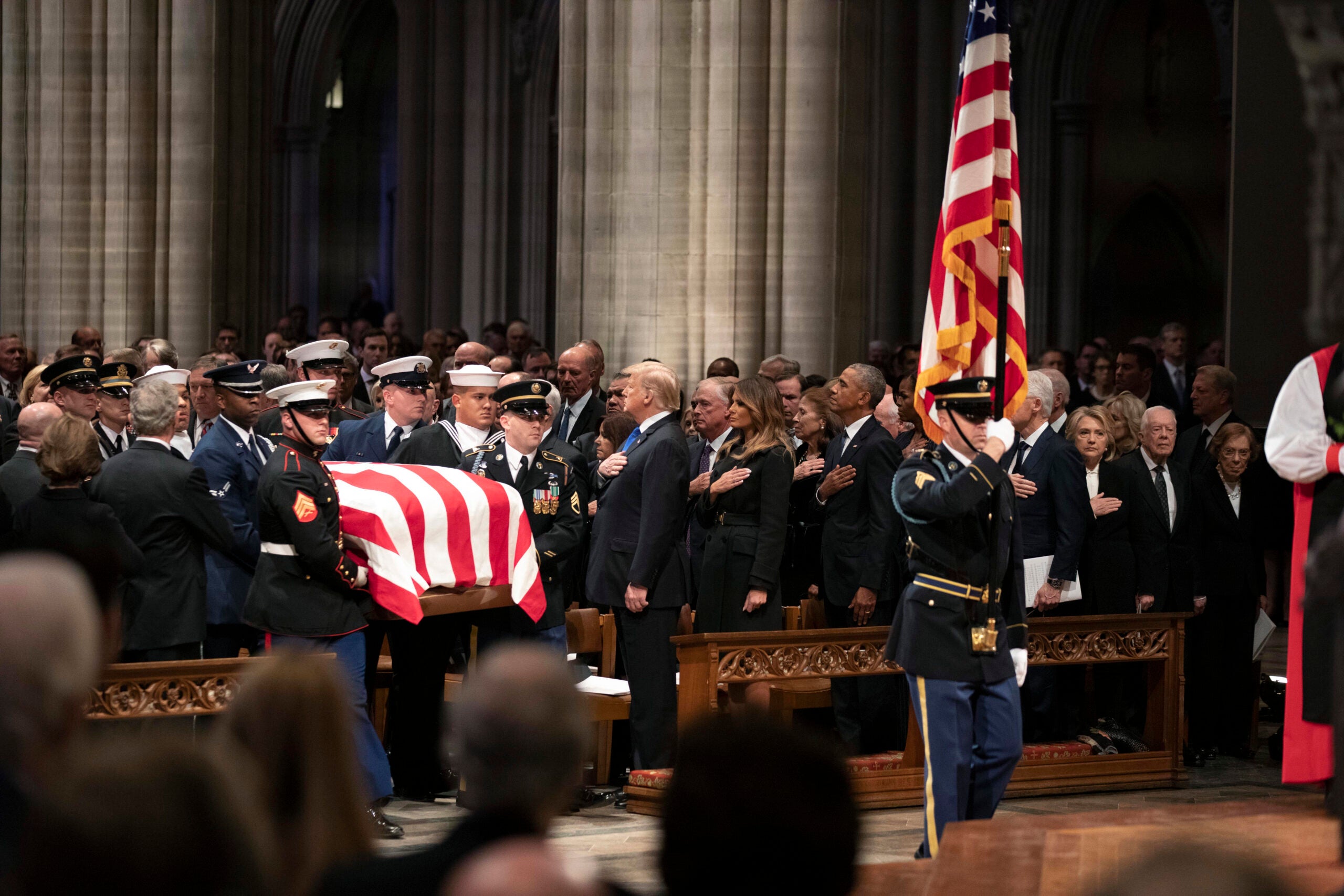 In salute to Bush, a nod to passing of 'greatest generation'