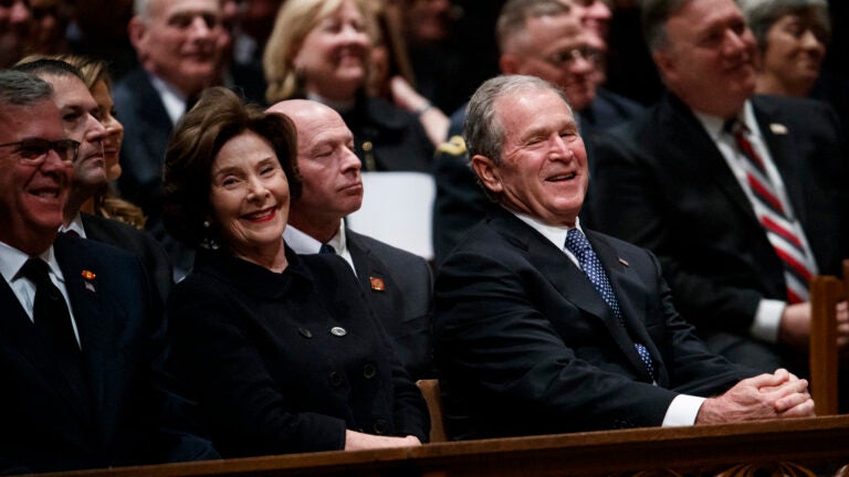 Bush remembered for enjoying a joke, even aimed at himself