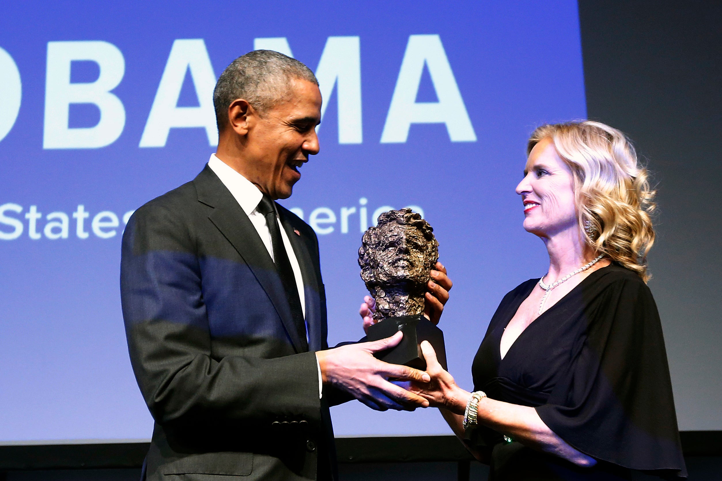 Barack Obama receives RFK Human Rights award at NYC gala