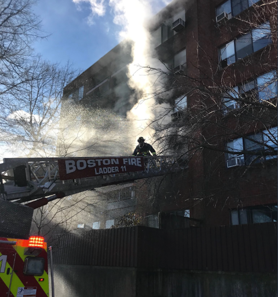 4-alarm fire strikes senior housing building in Brighton; residents ...