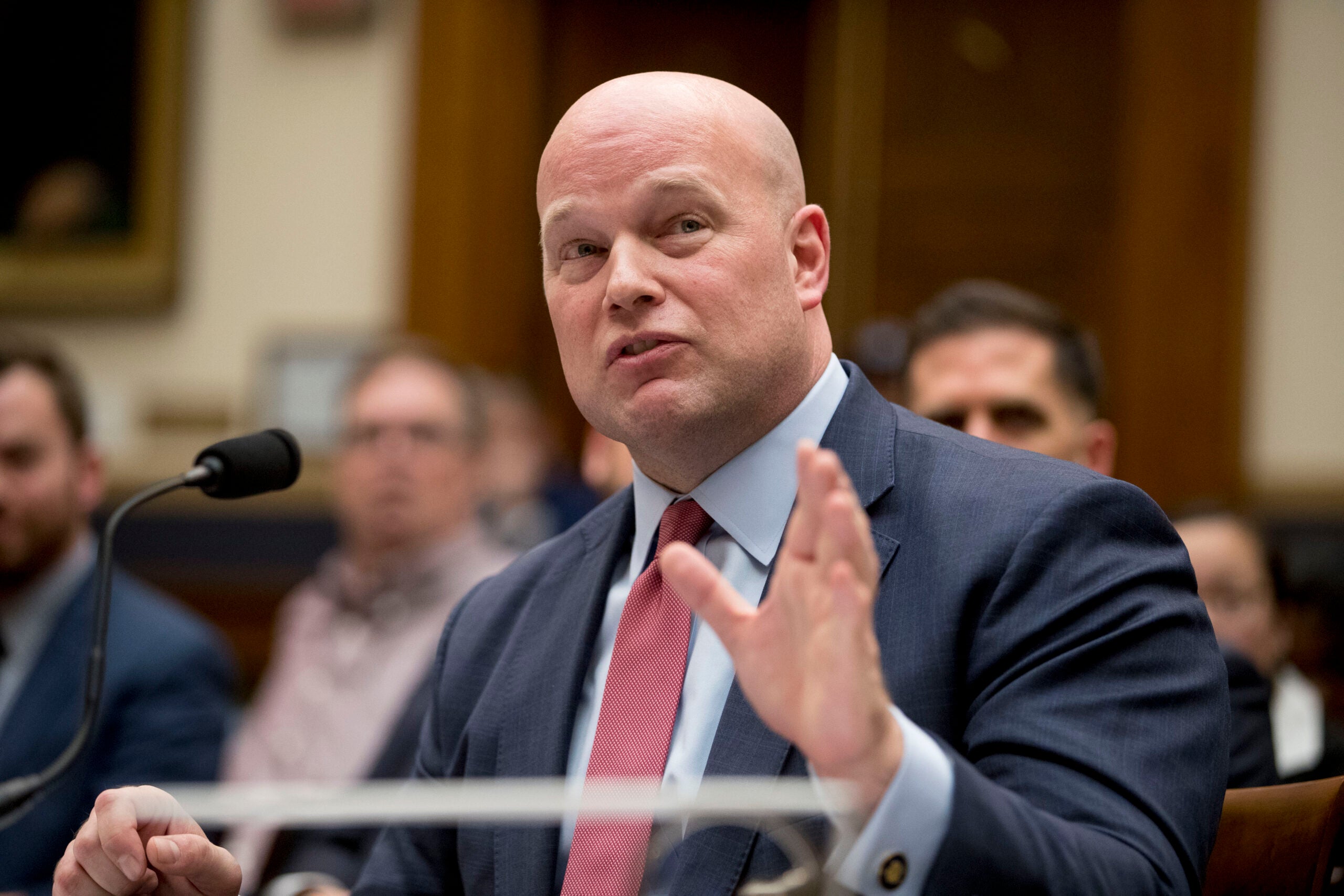 Whitaker remains at Justice Dept. but in different role