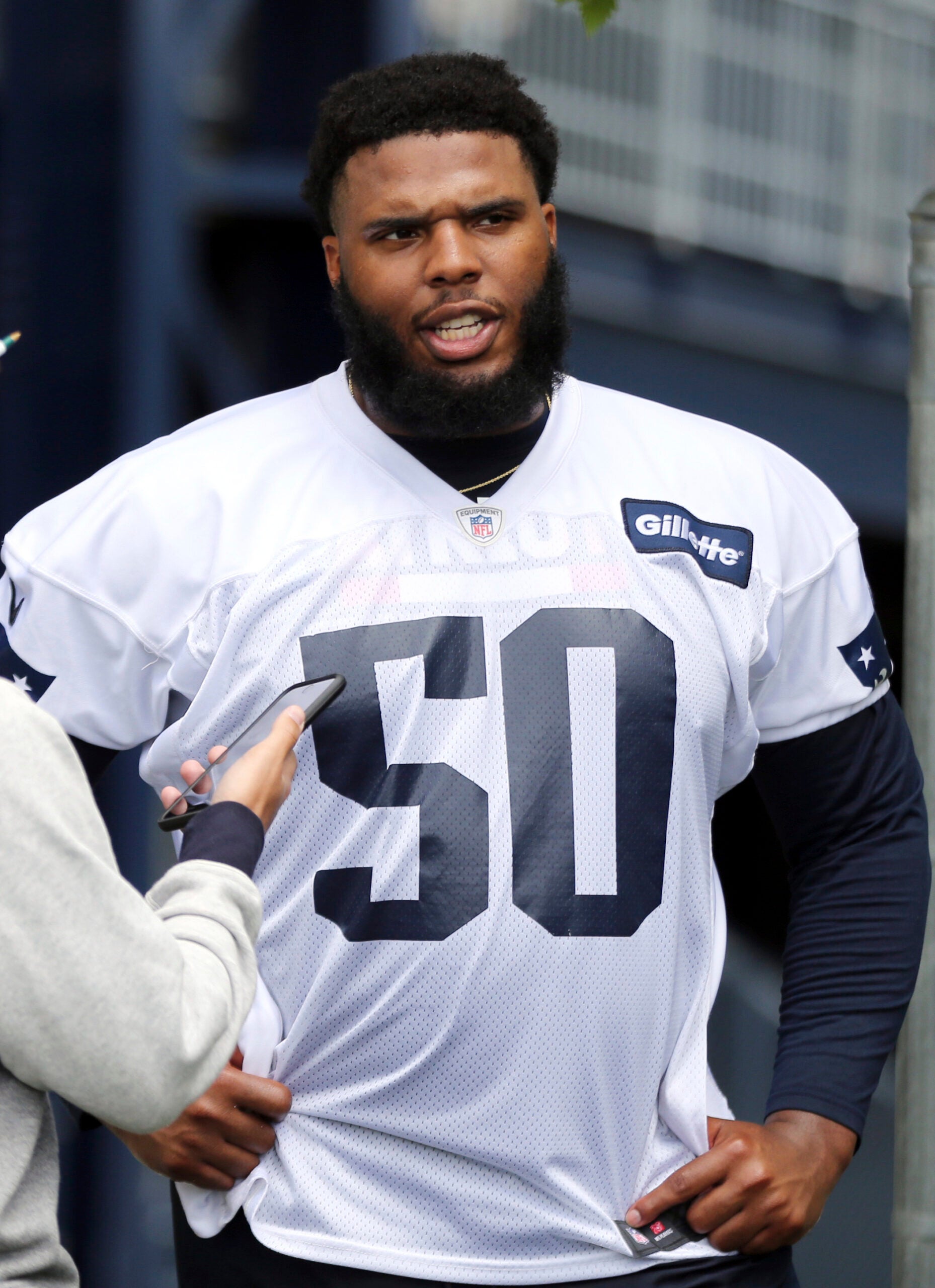 Isaiah Wynn was ecstatic seeing 'big bro' Trent Brown's reported ...