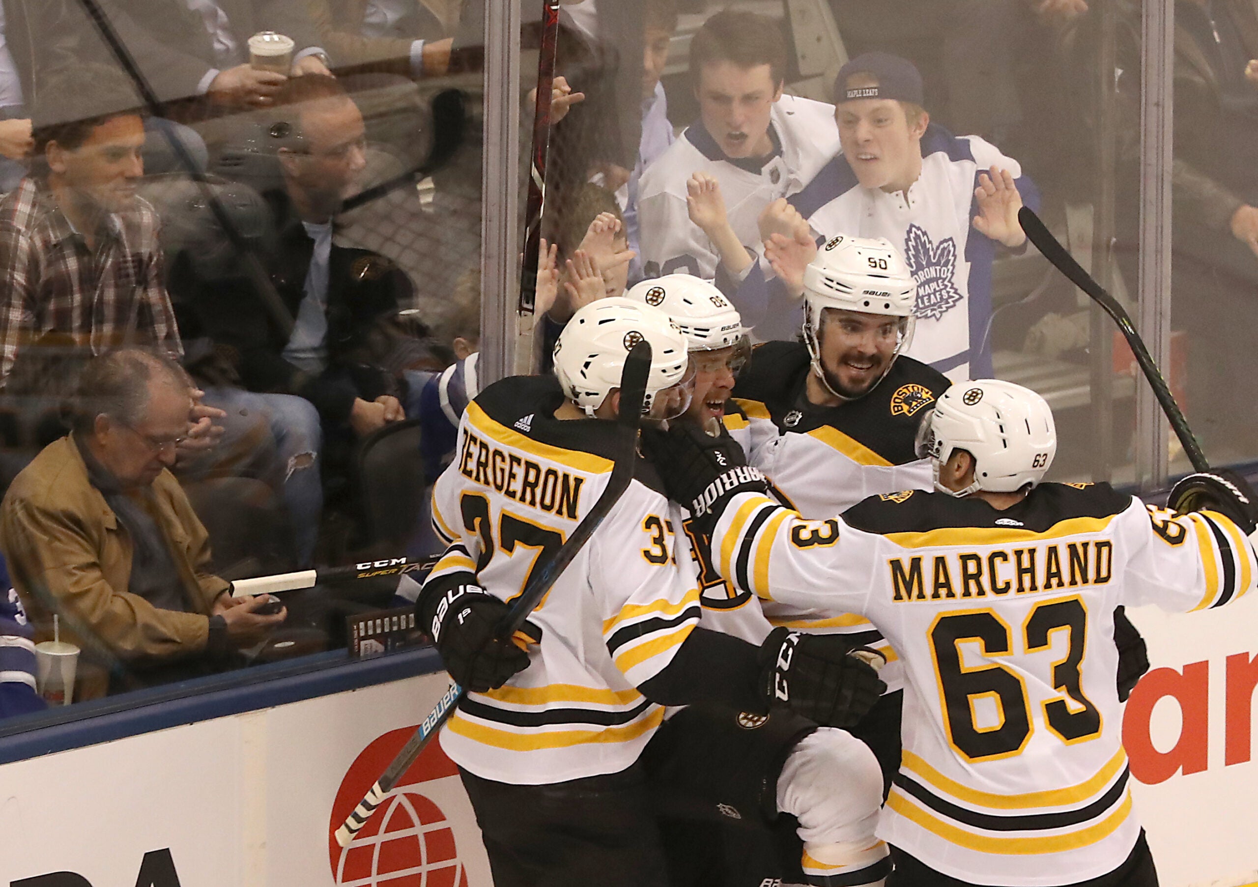 What were Boston sports fans watching on a crazy Wednesday night?
