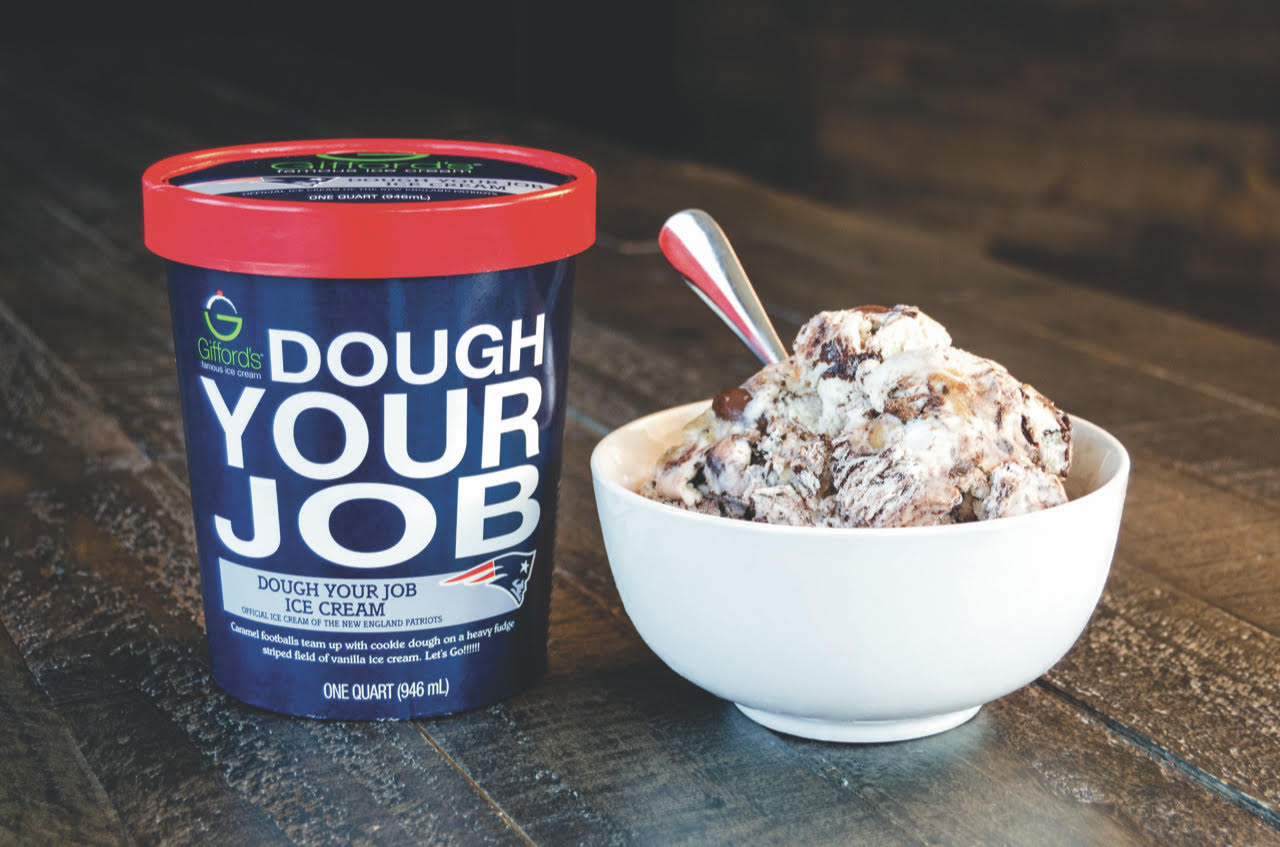 A New England company just released a Patriots-themed ice cream