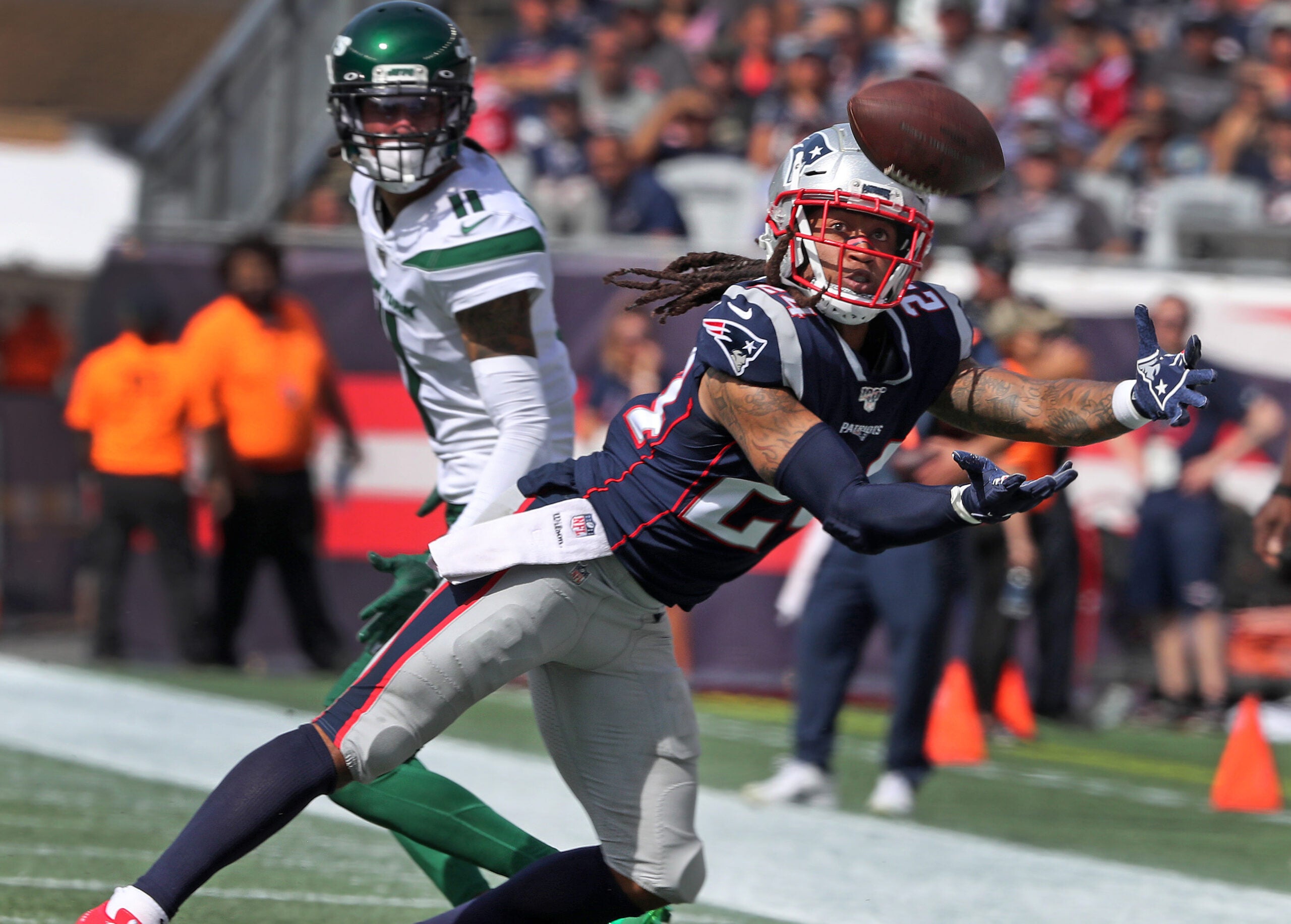 Stephon Gilmore keeps it low-key, unless you throw the football near him