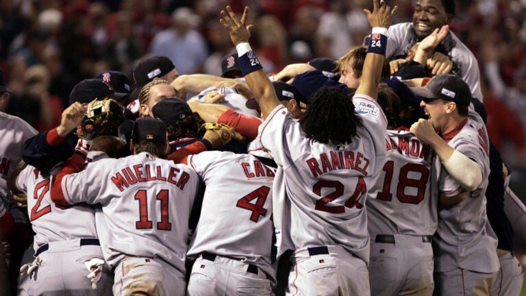 Kevin Youkilis marked the anniversary of an unforgettable Red Sox moment