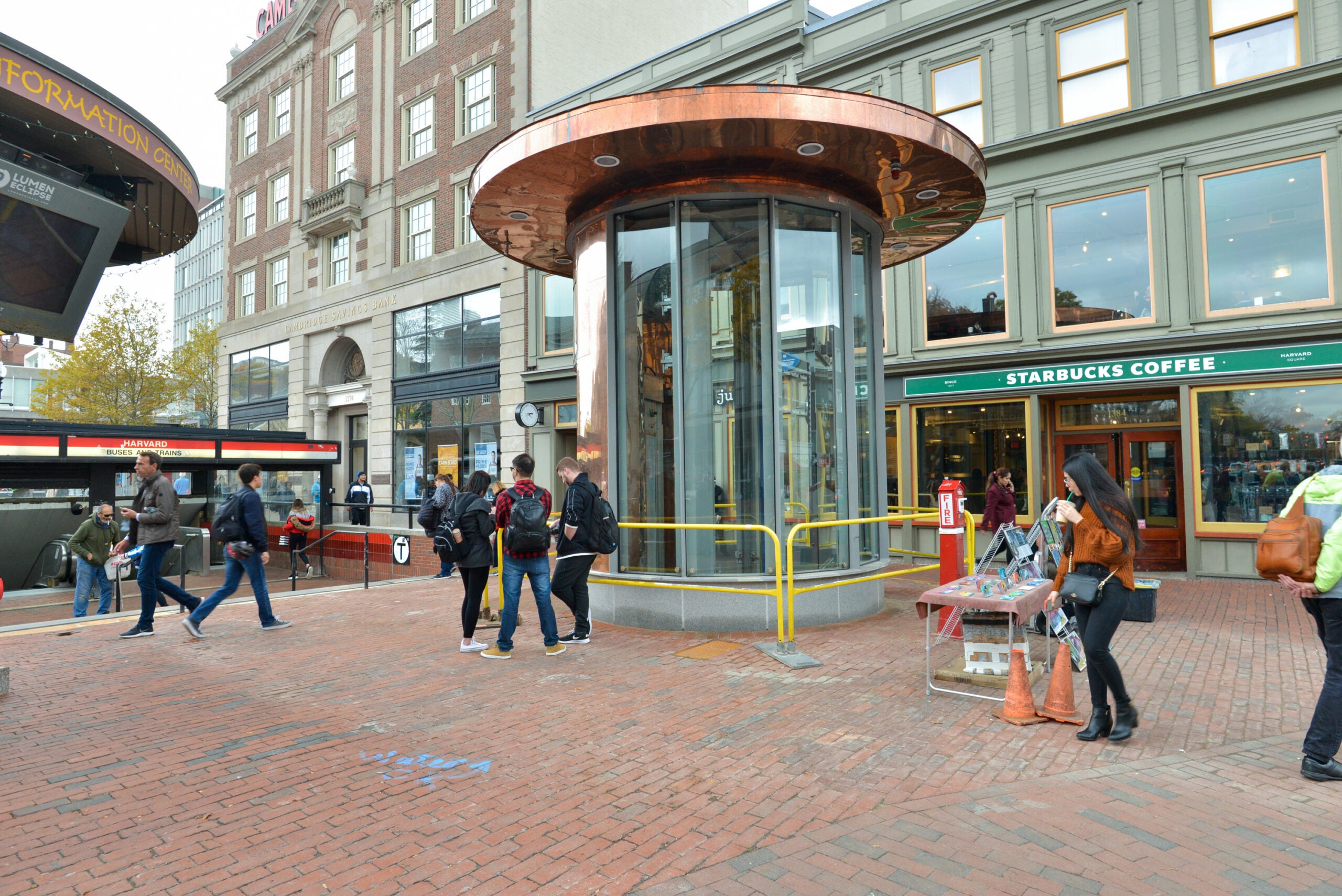 Photos: Elevator at Harvard Square MBTA station reopens