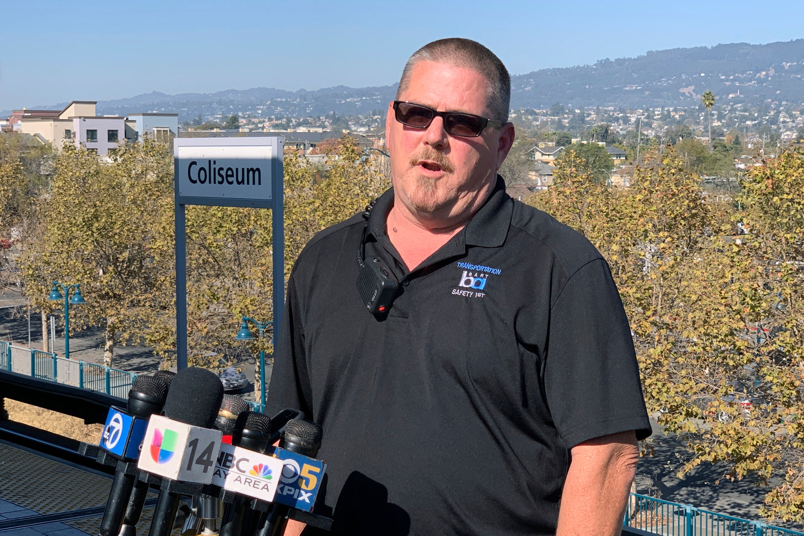 Video: BART employee narrowly saves man from approaching train
