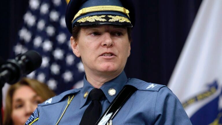 Outgoing State Police head files for six-figure pension