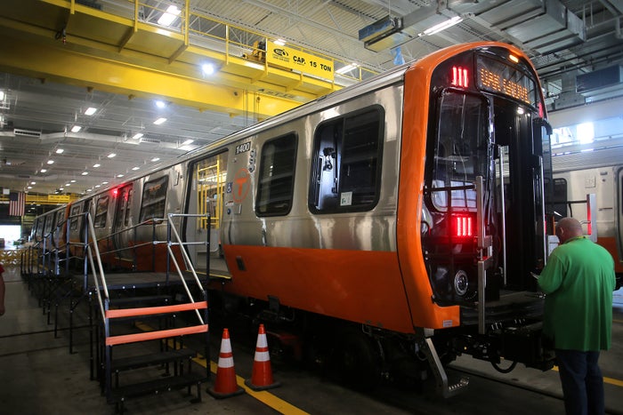 The MBTA's new Red Line train is slowly returning to passenger service