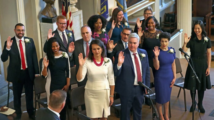 Boston's city council swears in most diverse body