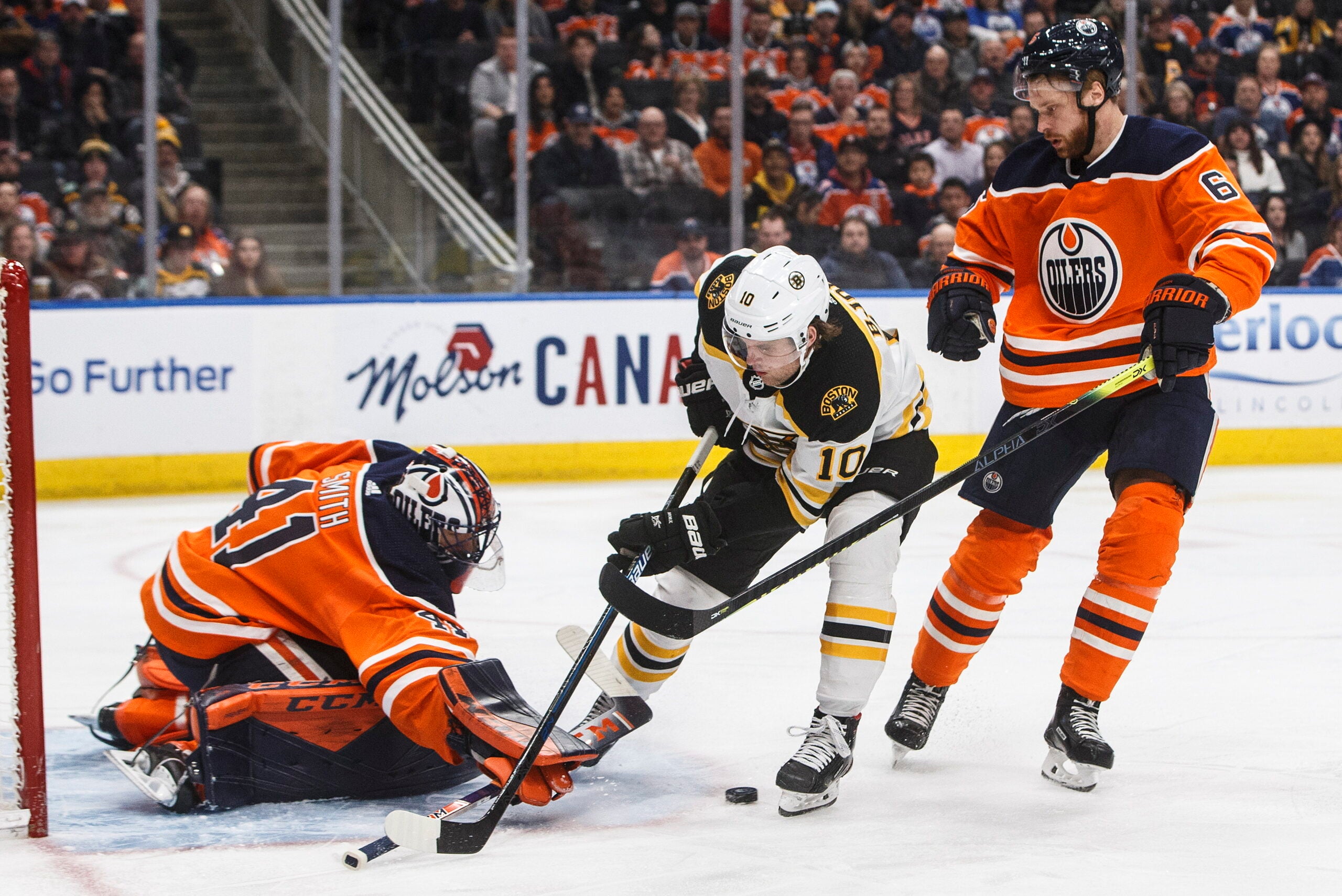 David Pastrnak scores winner in the Bruins' 2-1 OT win over Edmonton