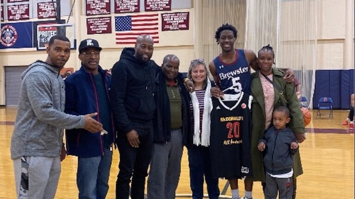 Holding up his McDonald's All-American jersey was a surreal moment for ...
