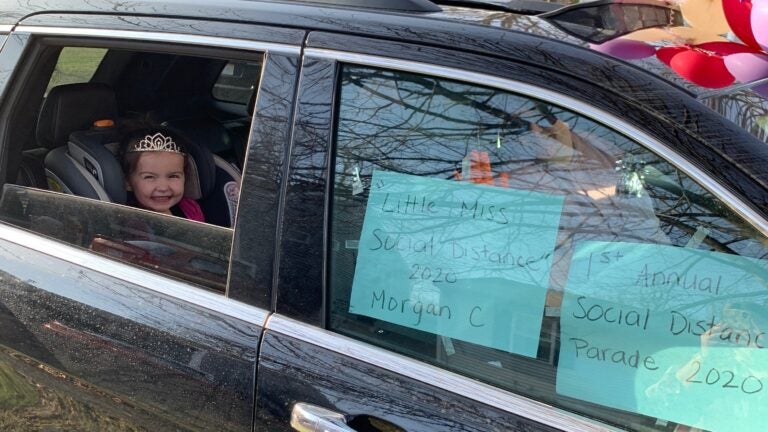 My 4-year-old crowned herself 'Little Miss Social Distance.' So I ran ...