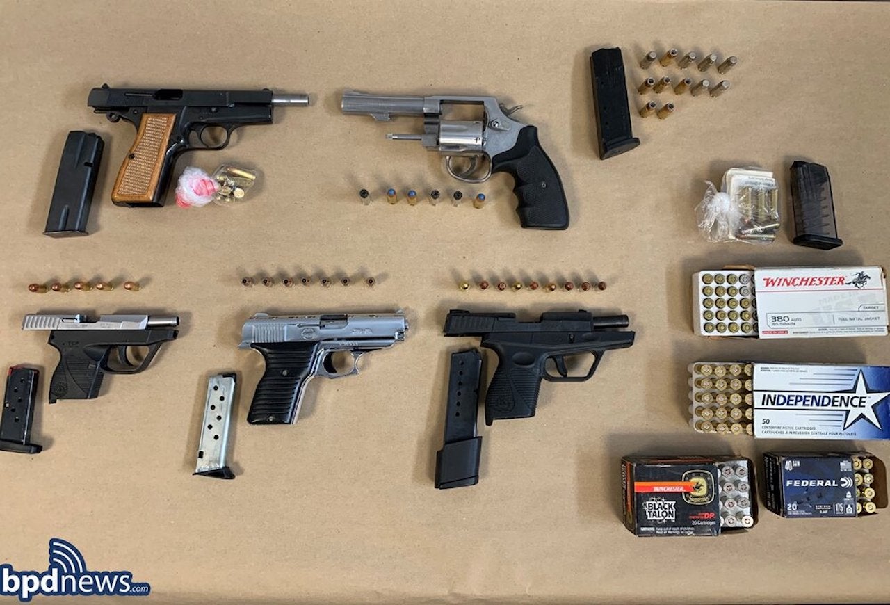 Boston police recover 5 loaded firearms and ammunition during robbery ...