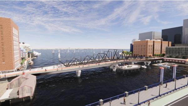 Here's what the new Northern Avenue Bridge will look like