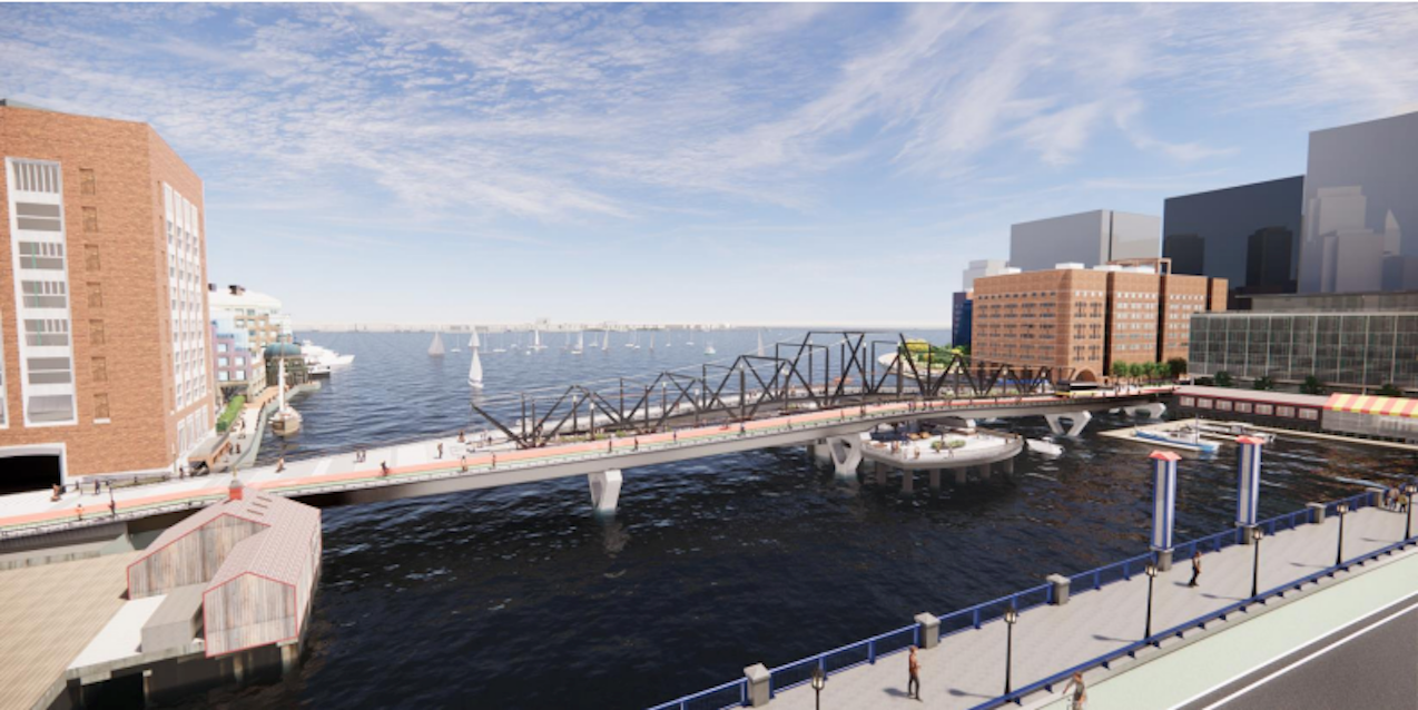 Here's what the new Northern Avenue Bridge will look like