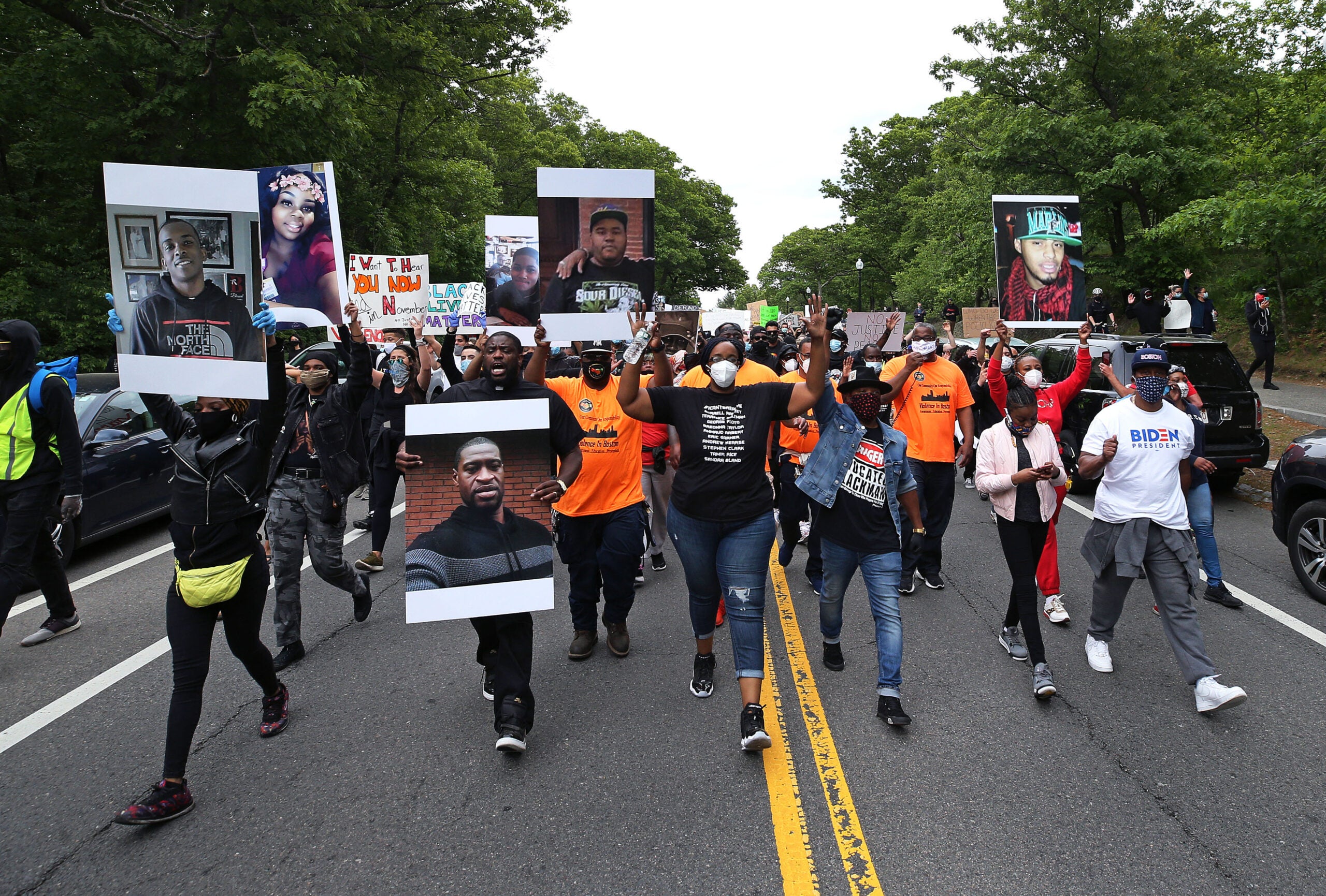 12 photos of the latest peaceful protests in Boston